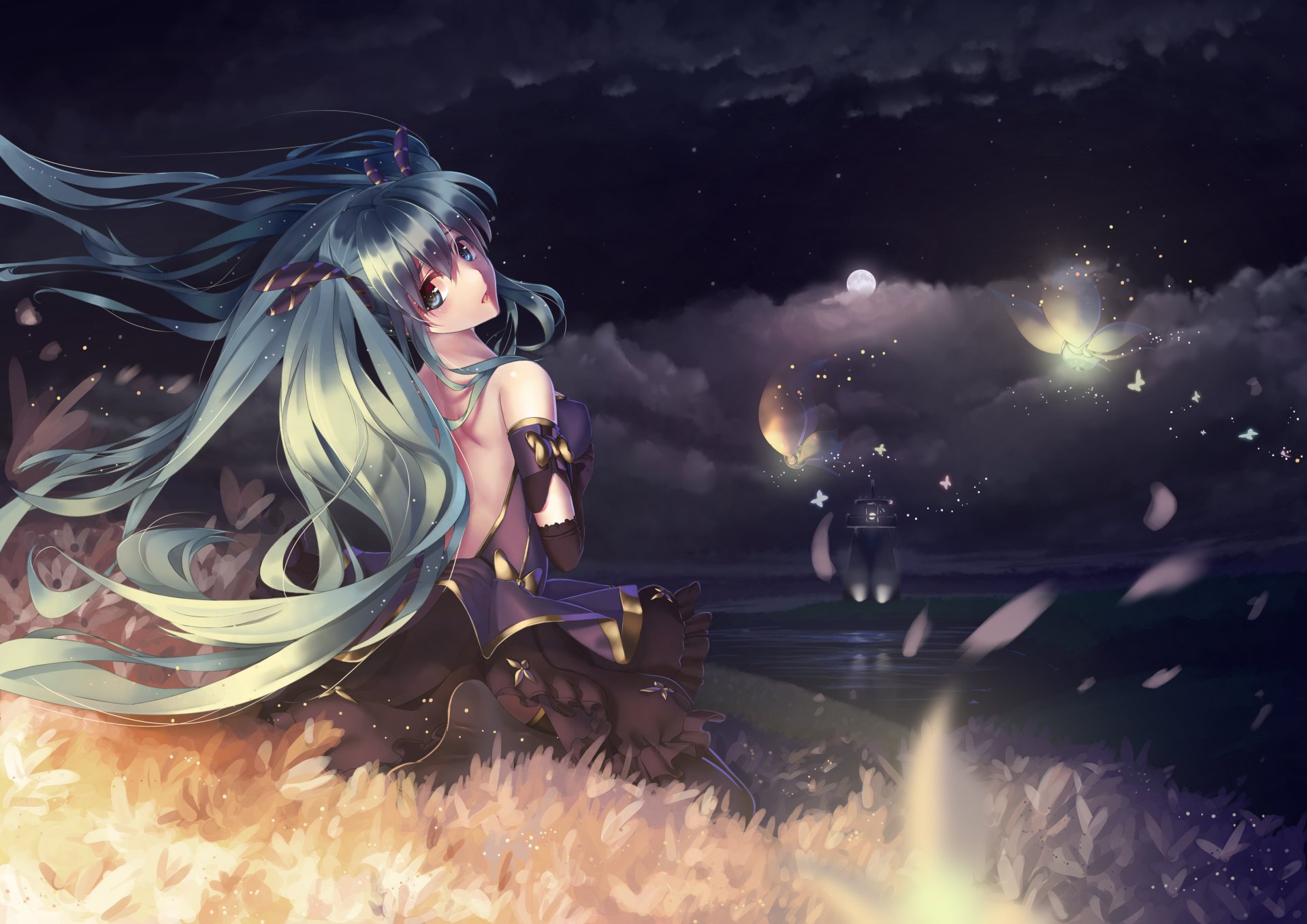 Hatsune Miku’s Enchanting Anime Night in 4K Ultra HD | 4677x3307 ...