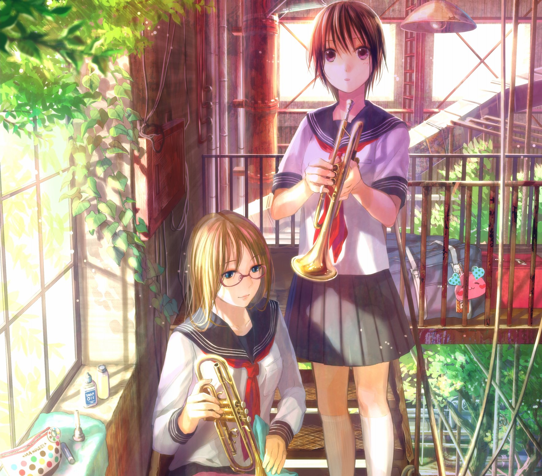 Download Trumpet Anime Music Wallpaper by Fuji Choko
