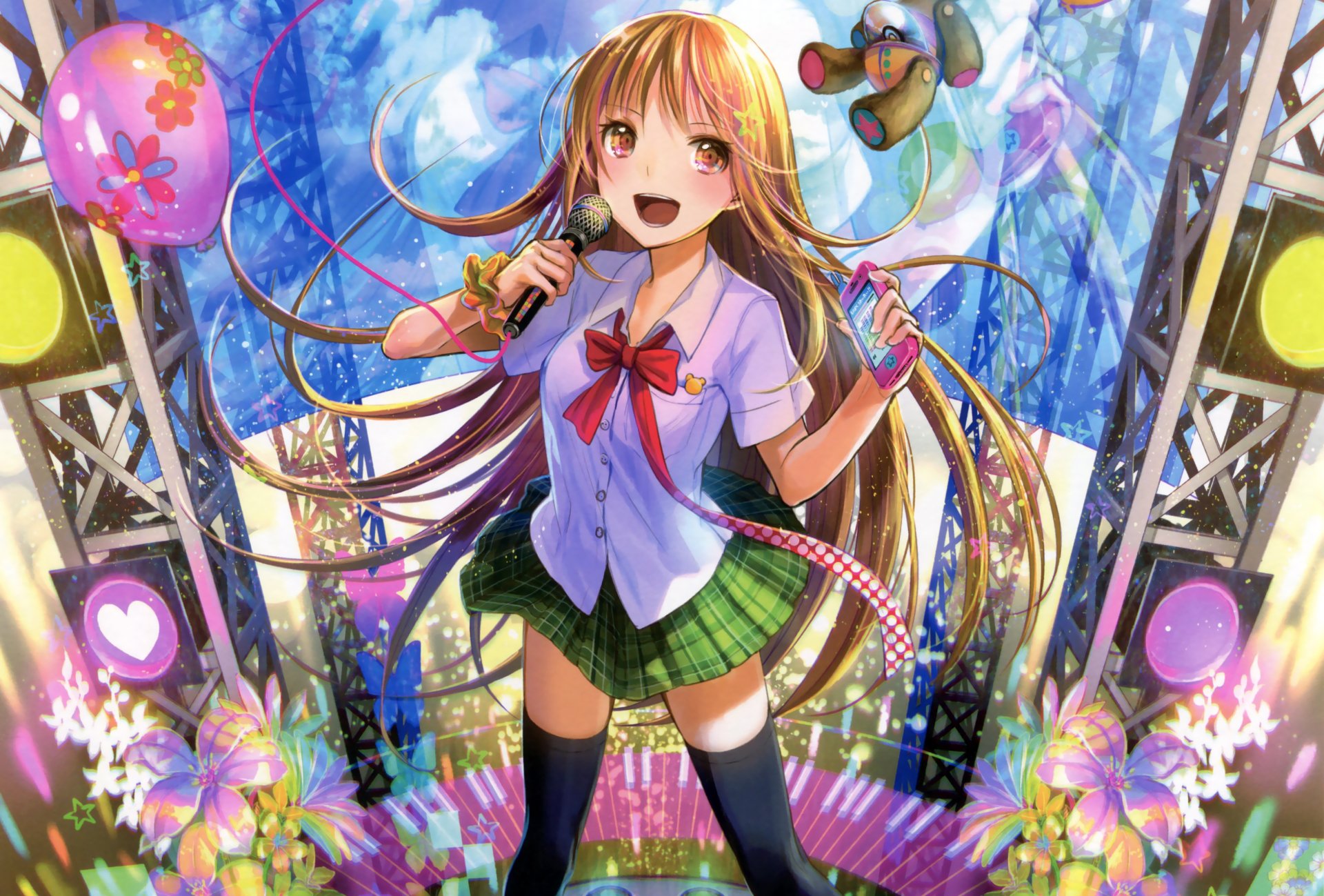 Vibrant Anime Concert - 4K Ultra HD Wallpaper by Fuji Choko