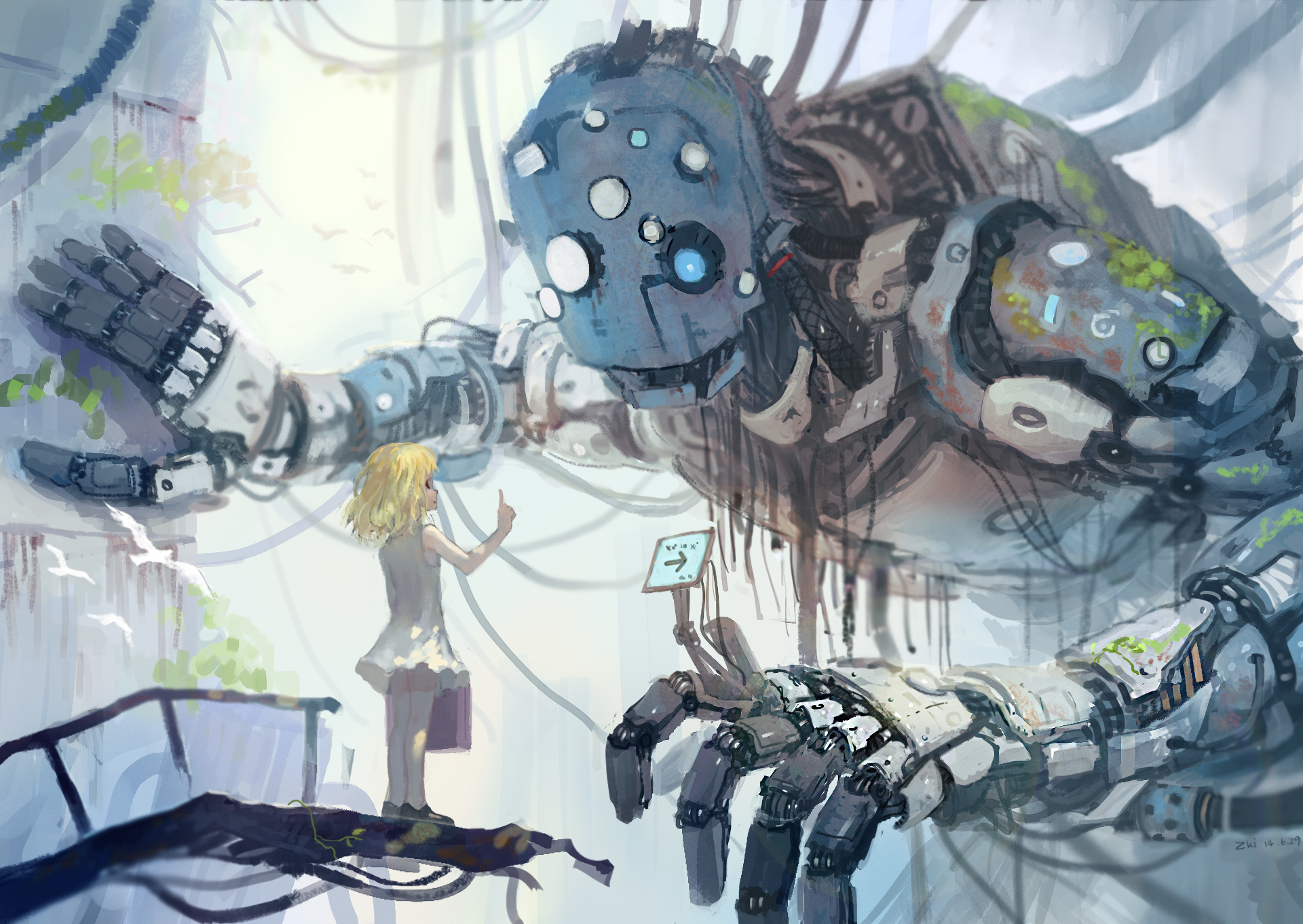 Download Robot Anime Original HD Wallpaper