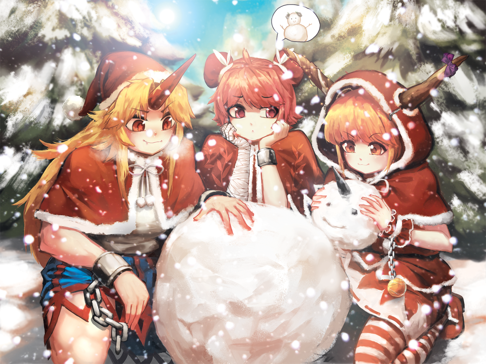 Touhou Winter Magic: Festive Anime HD Wallpaper Wonderland | 1920x1440 ...