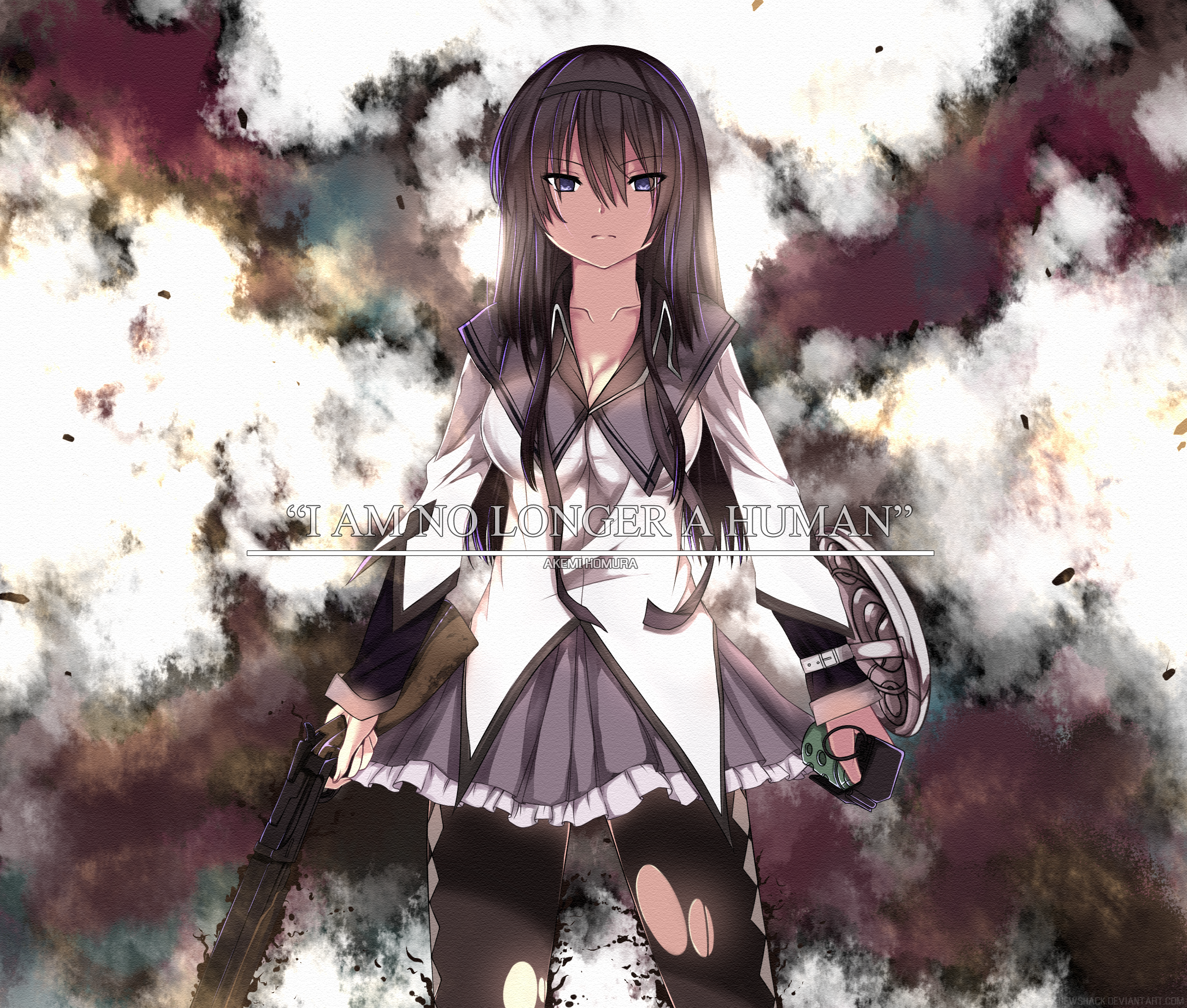Download Homura Akemi Anime Puella Magi Madoka Magica HD Wallpaper