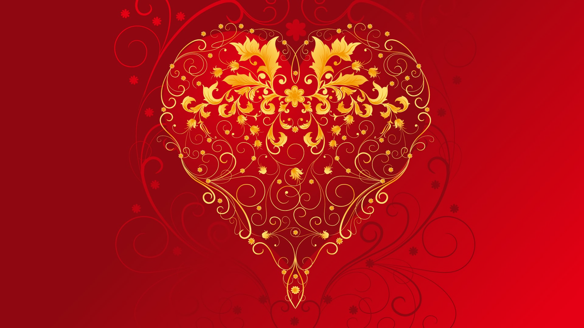 Download Design Red Artistic Heart HD Wallpaper