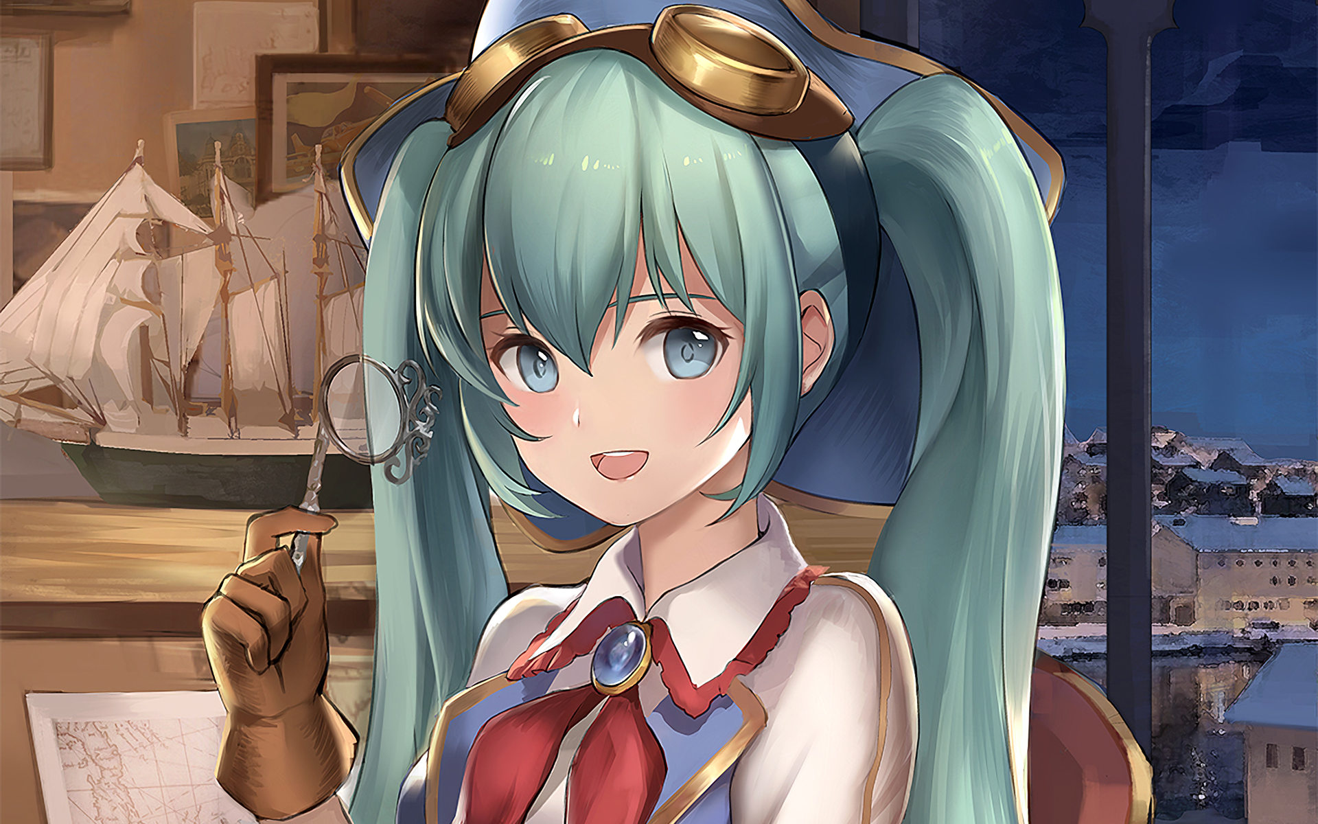 Hatsune Miku Detective HD Wallpaper