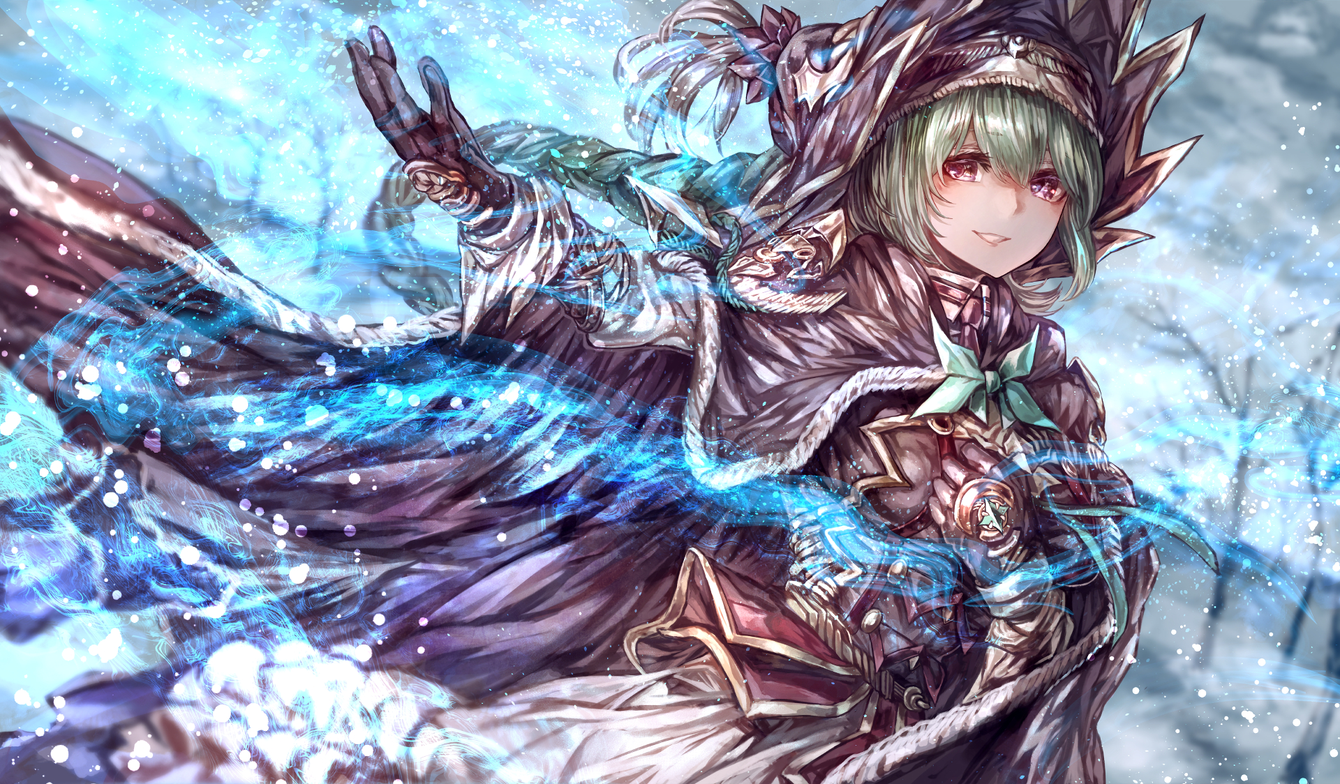 Enchanting Sorceress: HD Anime Wallpaper