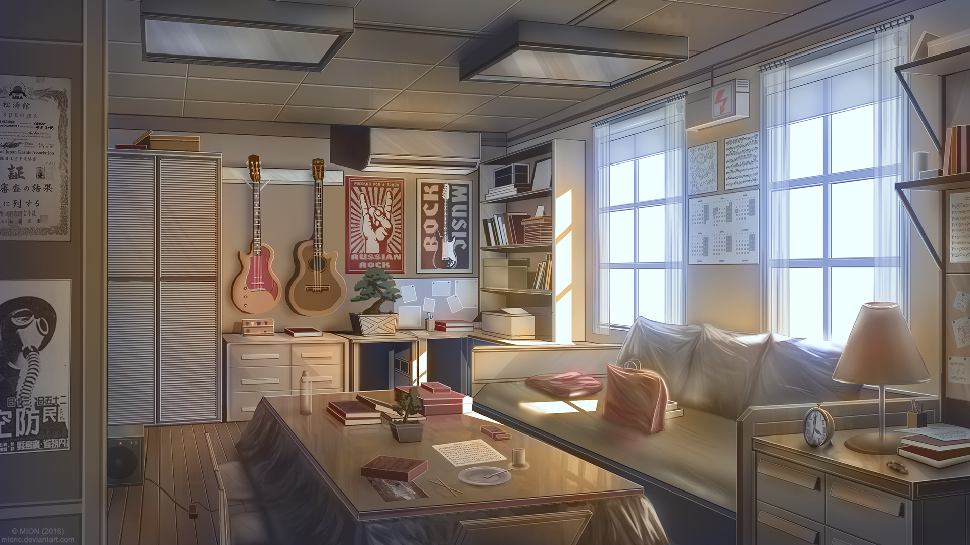 Cozy Anime Room - HD Wallpaper