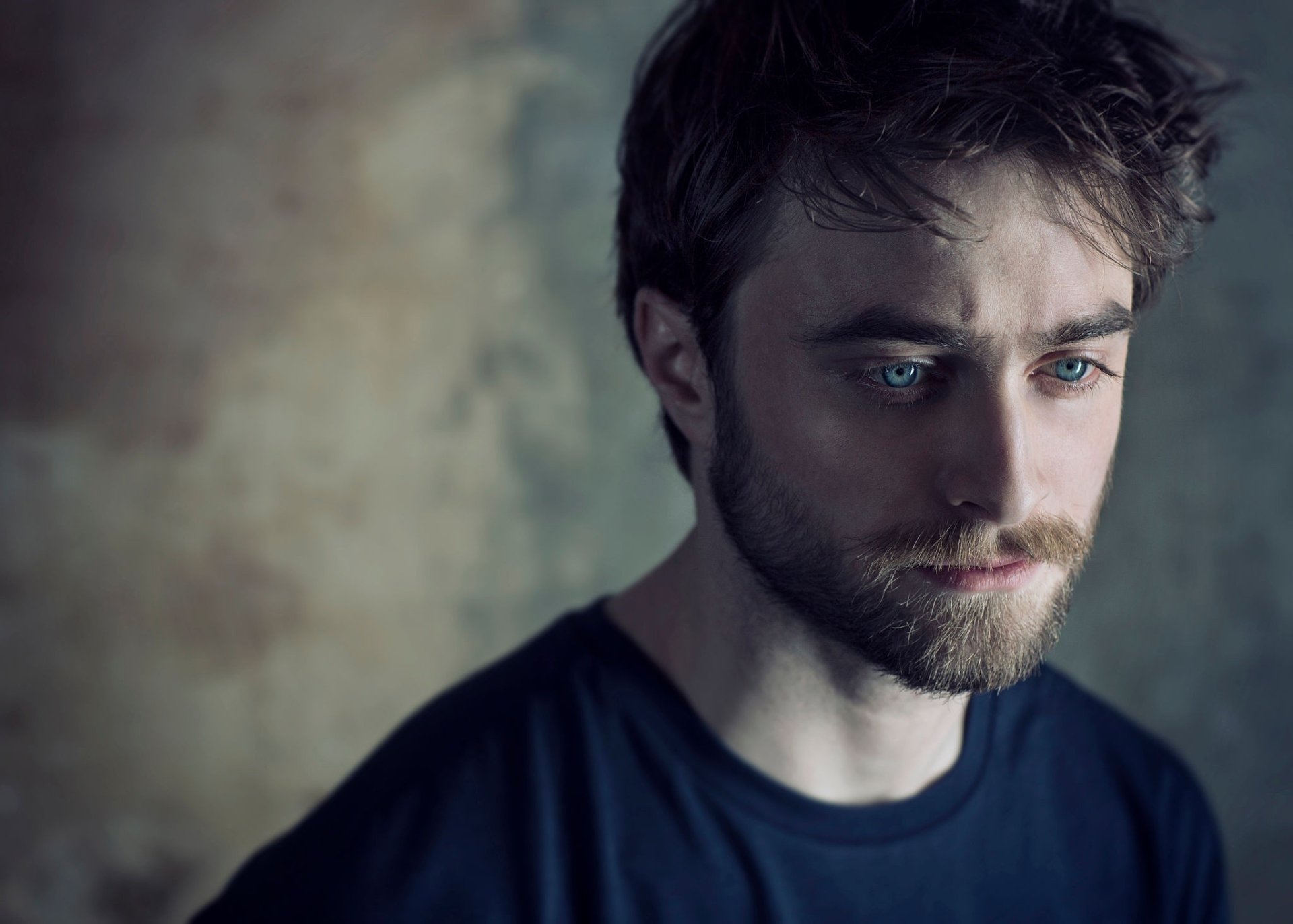 Daniel Radcliffe: Blue-Eyed English Actor HD Beard Portrait