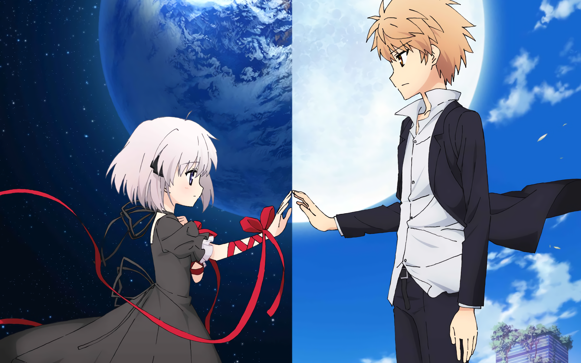 Rewrite HD Wallpaper: Kotarou Tennouji & Kagari