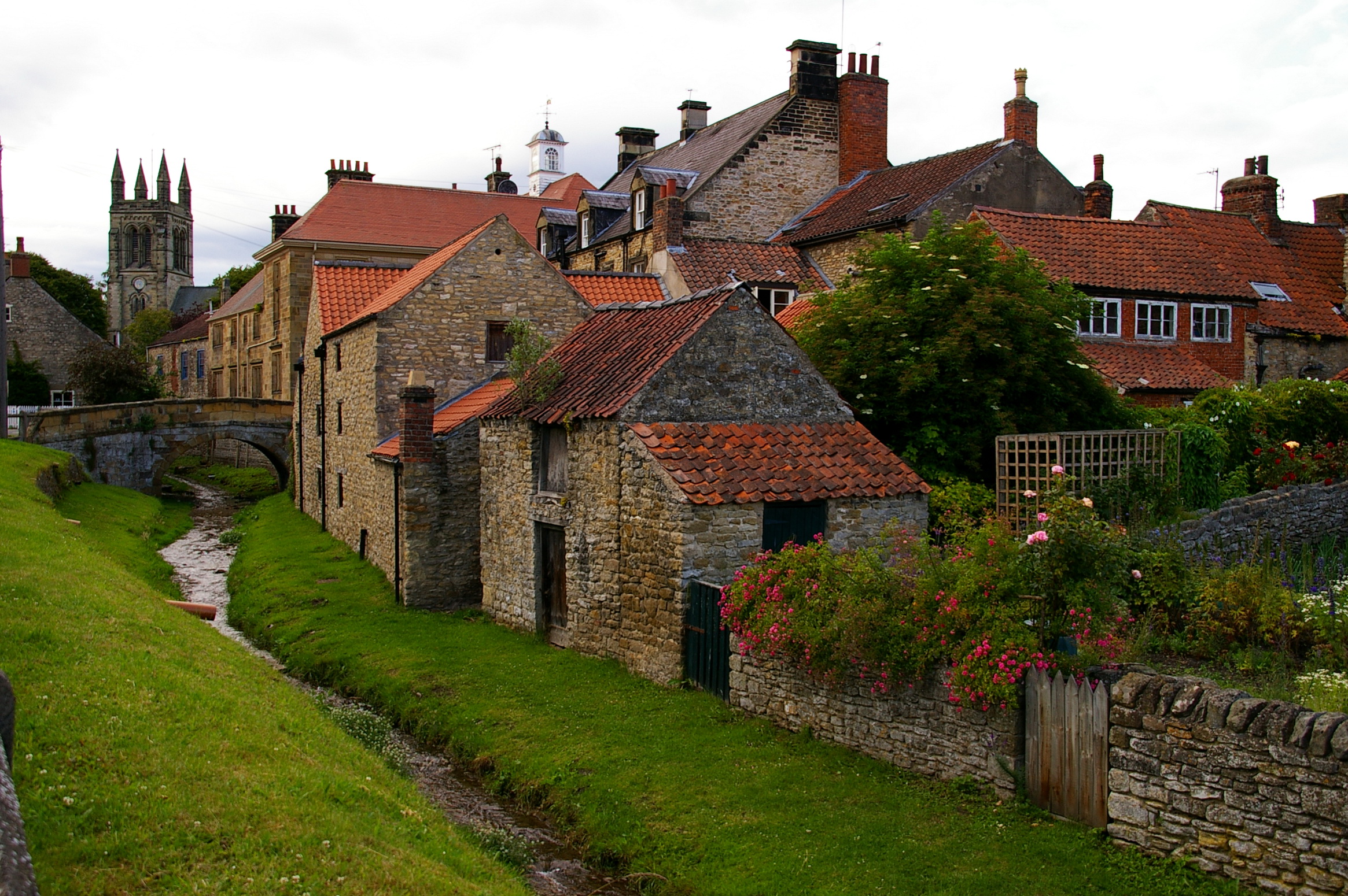 Historic Stone Village: England's Charming Man-Made Heritage in HD