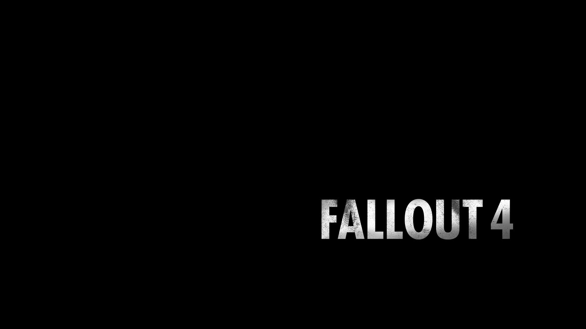 Fallout 4 HD Logo – Iconic Video Game Wallpaper by Wayss
