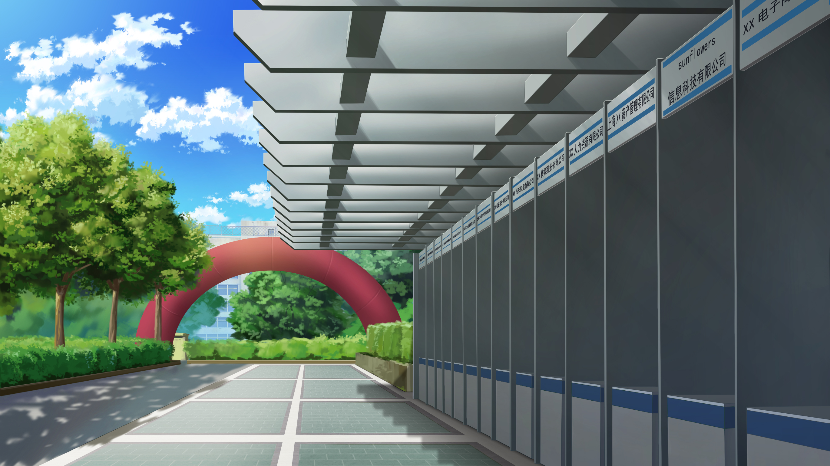 Download Anime Building HD Wallpaper