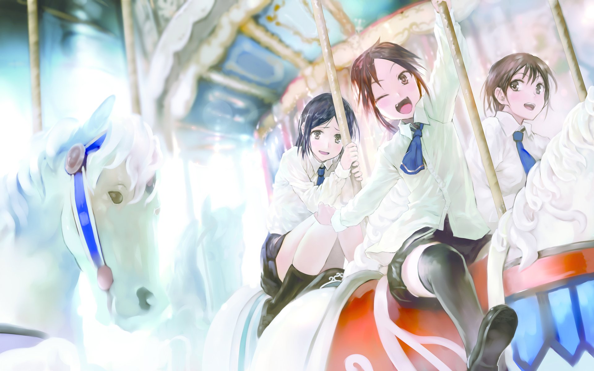 Sangatsu no Phantasia Anime 4K Ultra HD Carousel Escape by biyonbiyon ...