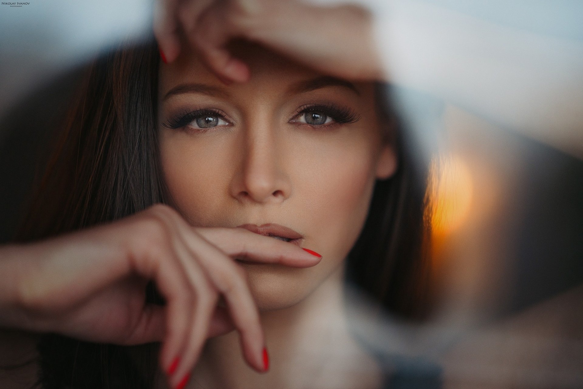 Stunning Blue-Eyed Model HD Wallpaper by Nikolay Ivanov | 2048x1367 ...
