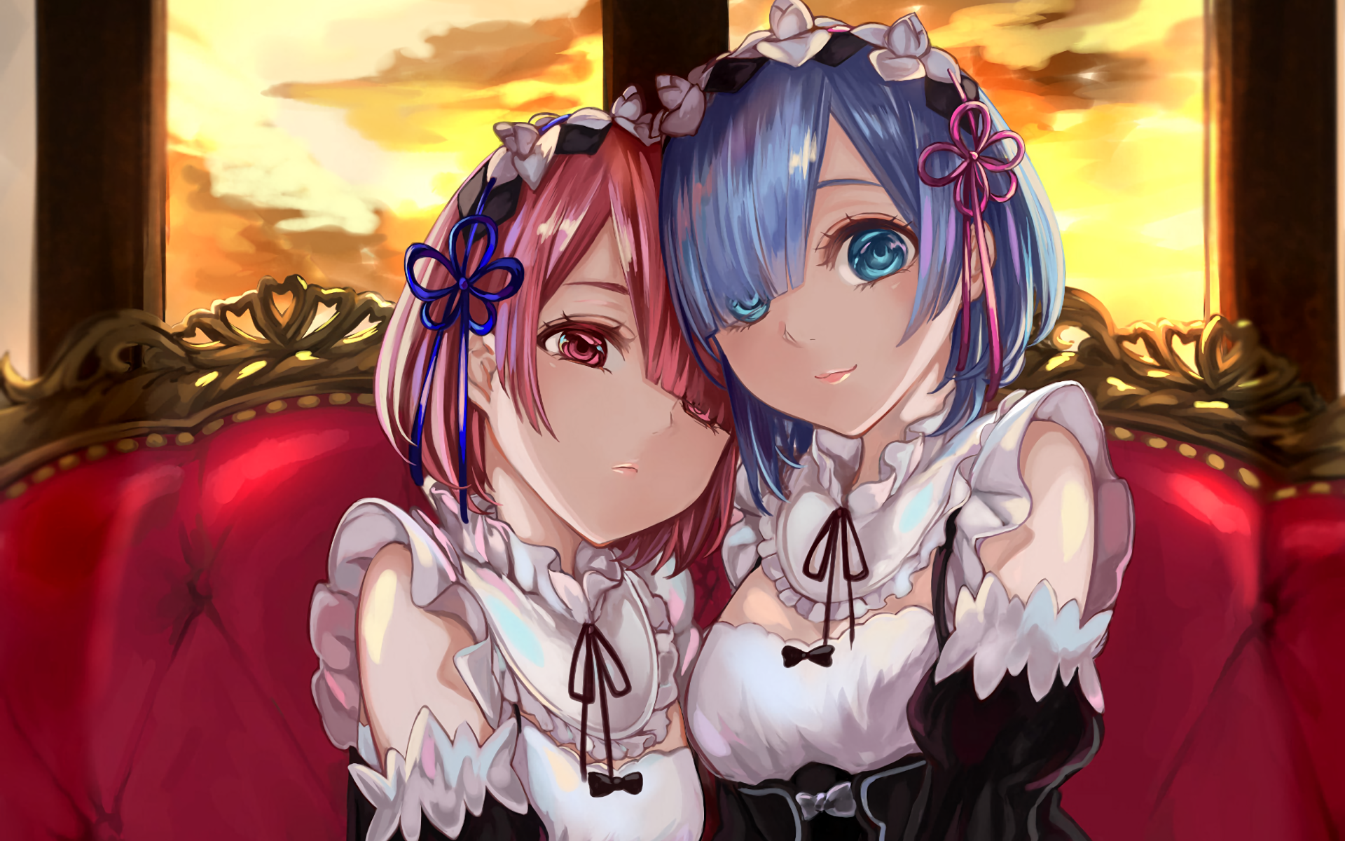 Ram and Rem HD Wallpaper - Re:Zero Anime