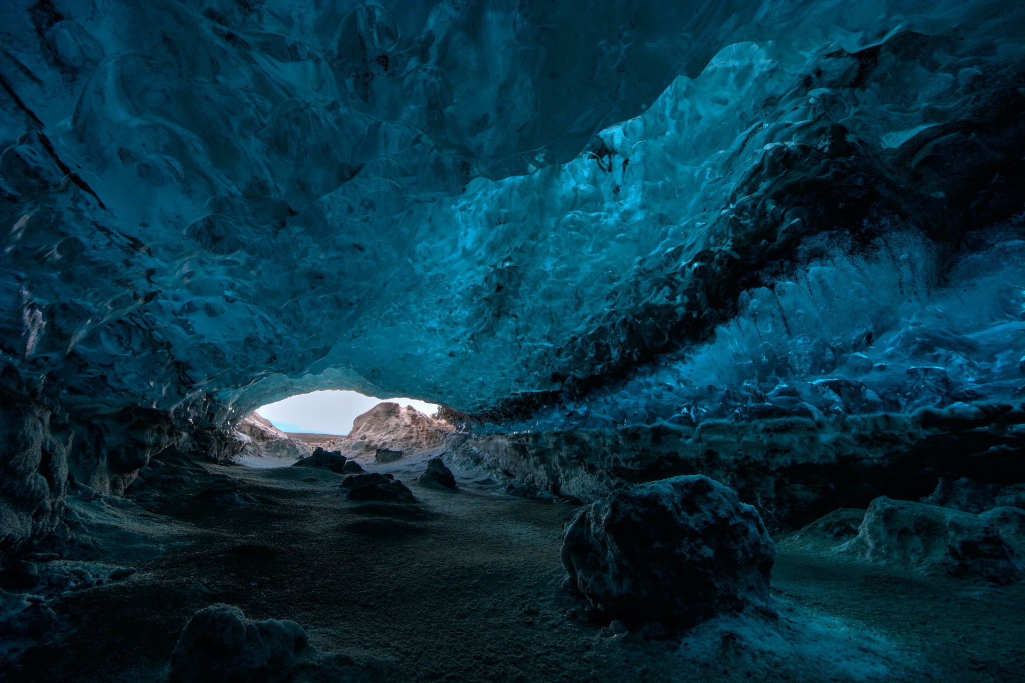 Download Ice Nature Cave HD Wallpaper