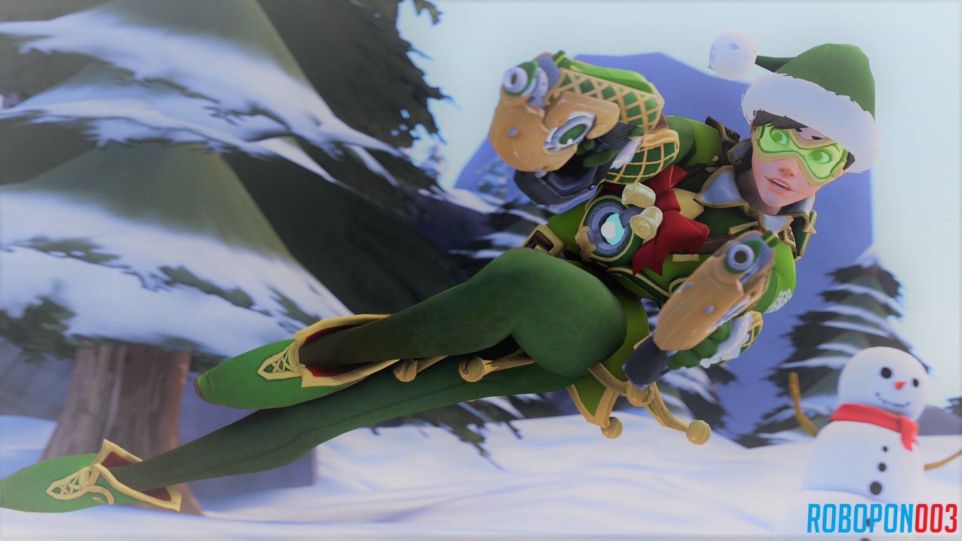 Jingle Tracer Overwatch Winter All New Hero Skins In Overwatch 2