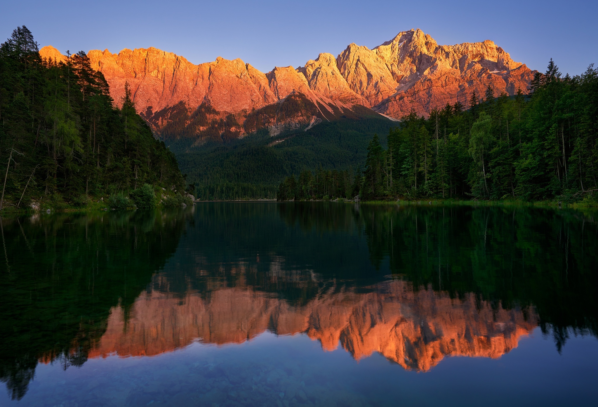 Download Forest Mountain Lake Nature Reflection HD Wallpaper