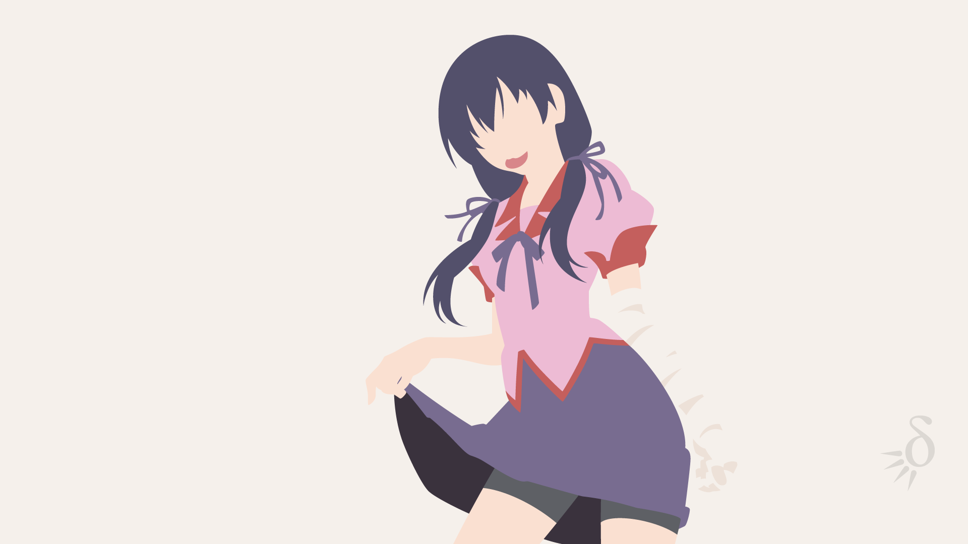 Download Suruga Kanbaru Anime Monogatari (Series) HD Wallpaper