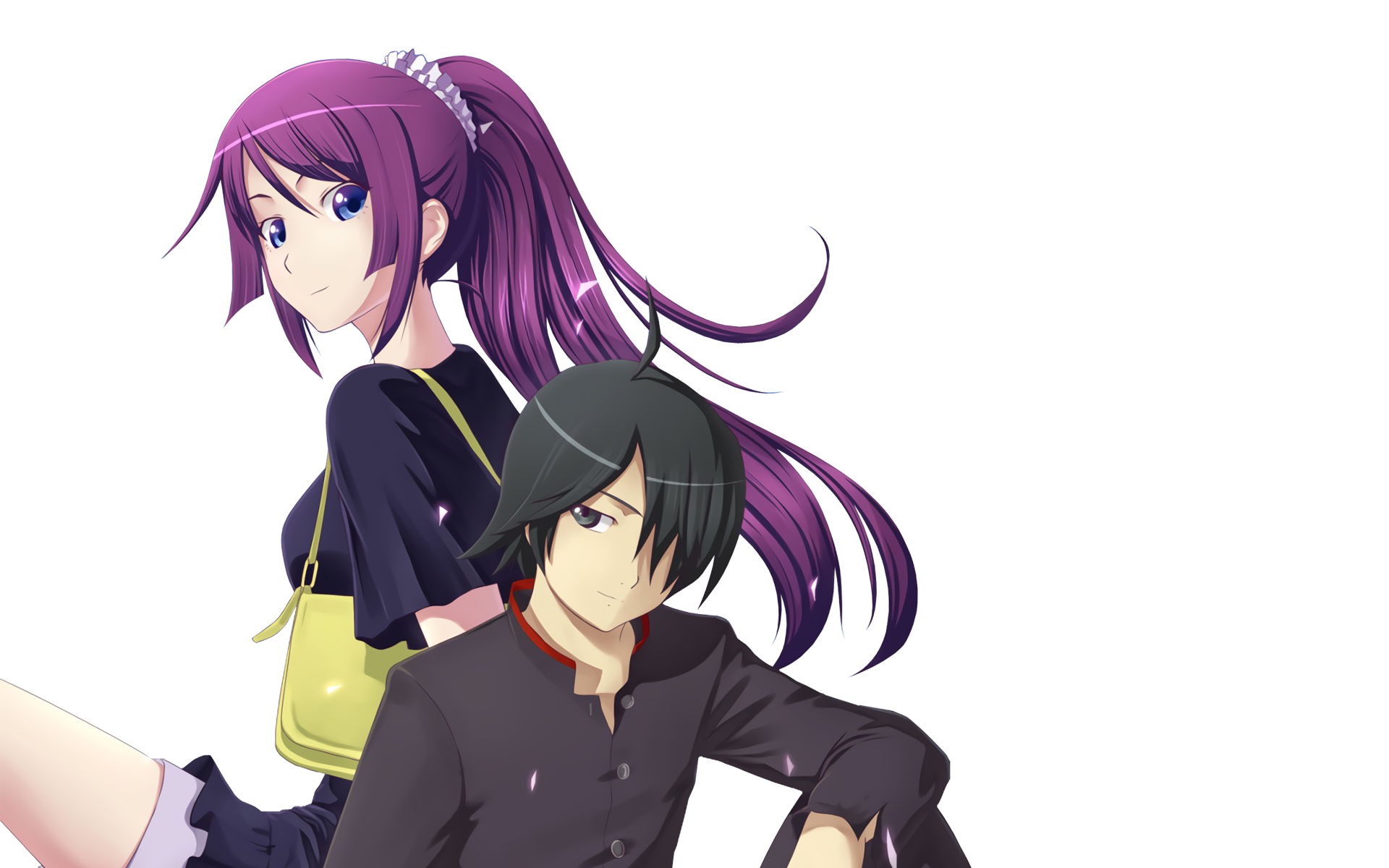 Bakemonogatari Senjougahara Et Araragi Senjougahara Asks Araragi On A
