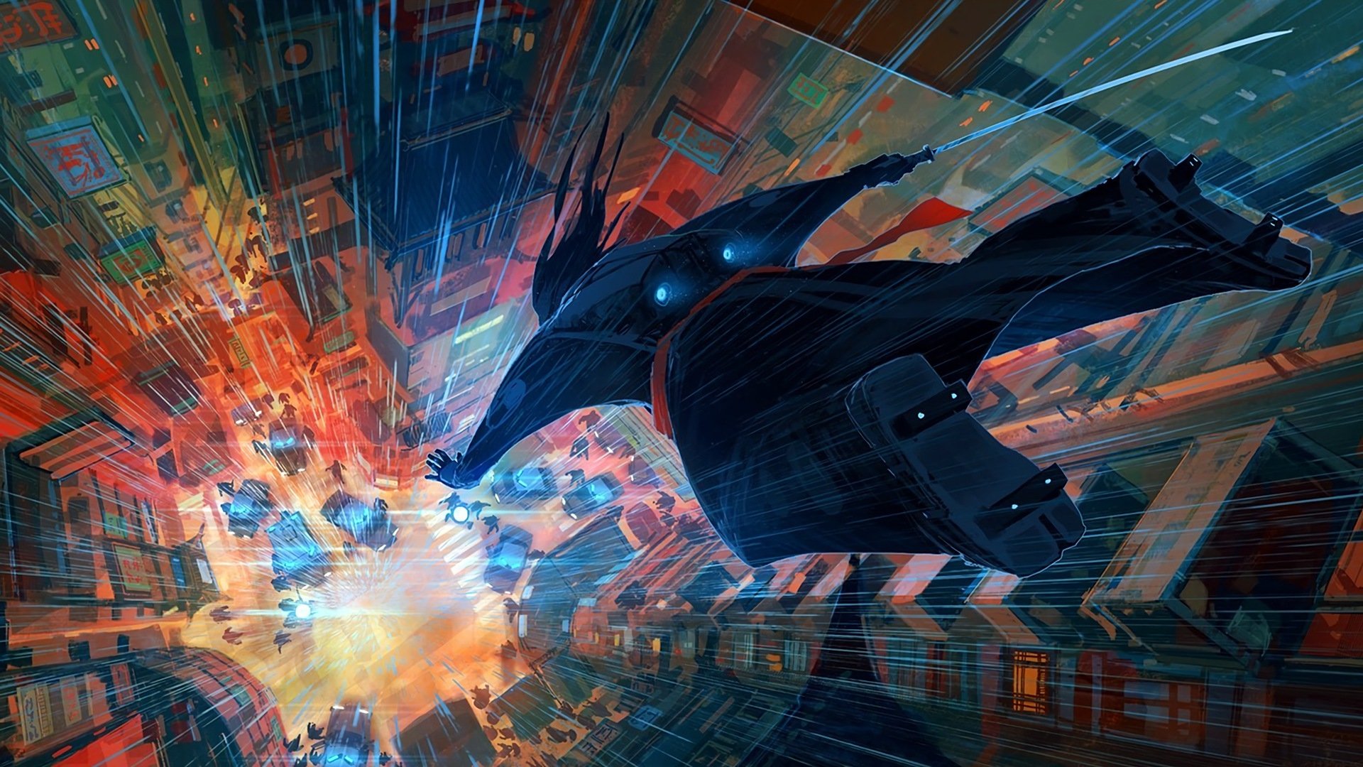 Epic Fantasy Samurai HD Wallpaper by Nikolai Lockertsen