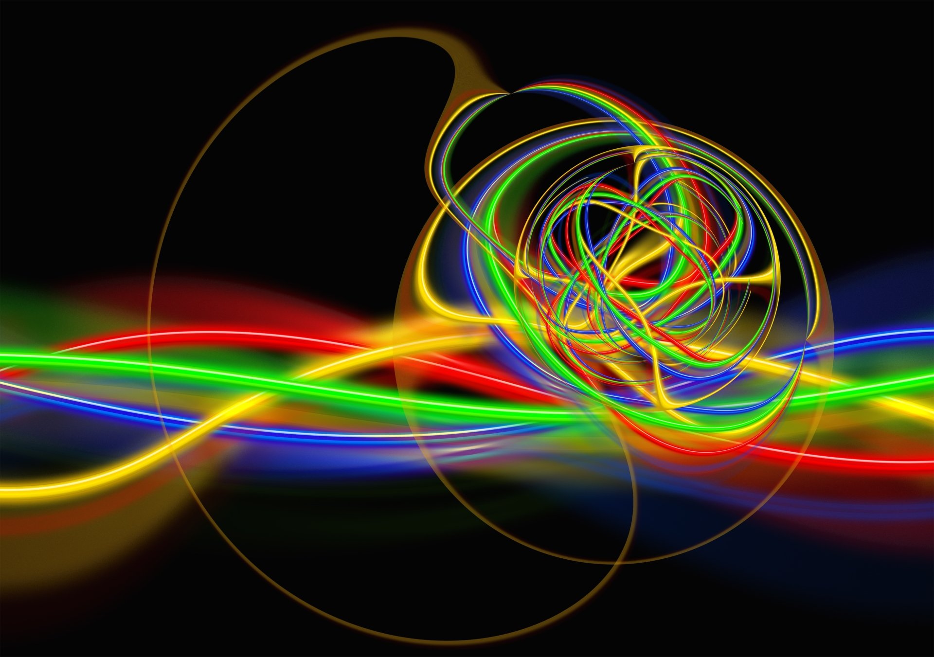 Vibrant Swirl: 4K Ultra HD Abstract Color Waves | 4860x3420 | Wallpaper ...