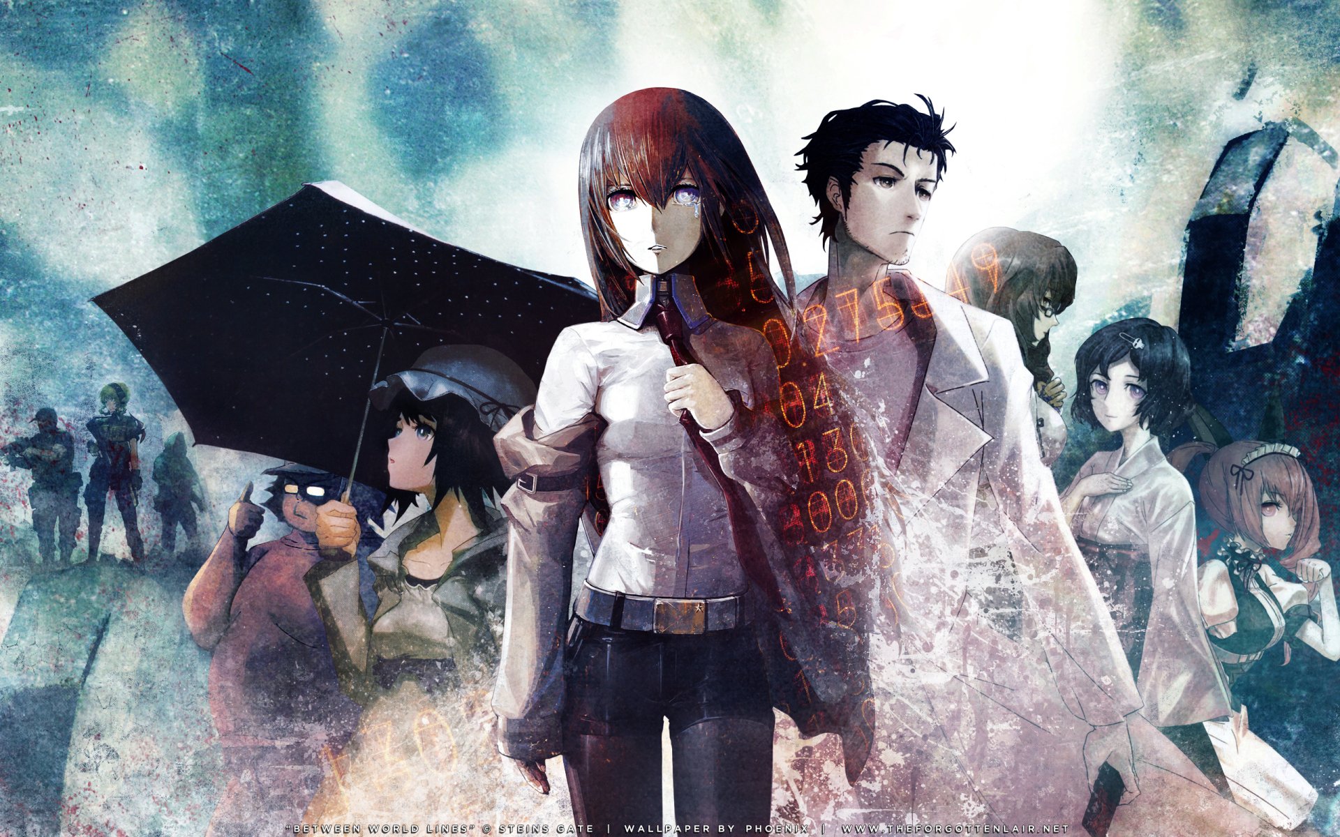 Steins;Gate HD Wallpaper: Ruka, Mayuri, Rintaro, Kurisu, Moeka, Itaru ...