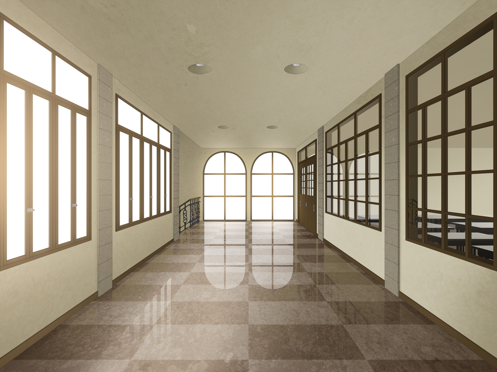 Download Window Reflection Anime Original Wallpaper