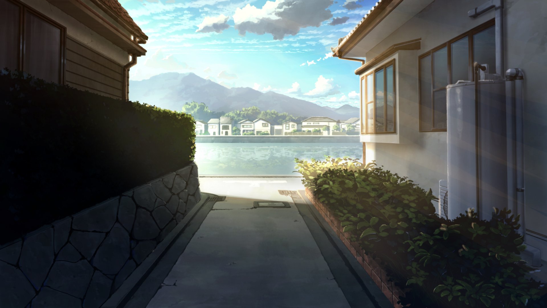 Serene Anime Pathway - HD Wallpaper