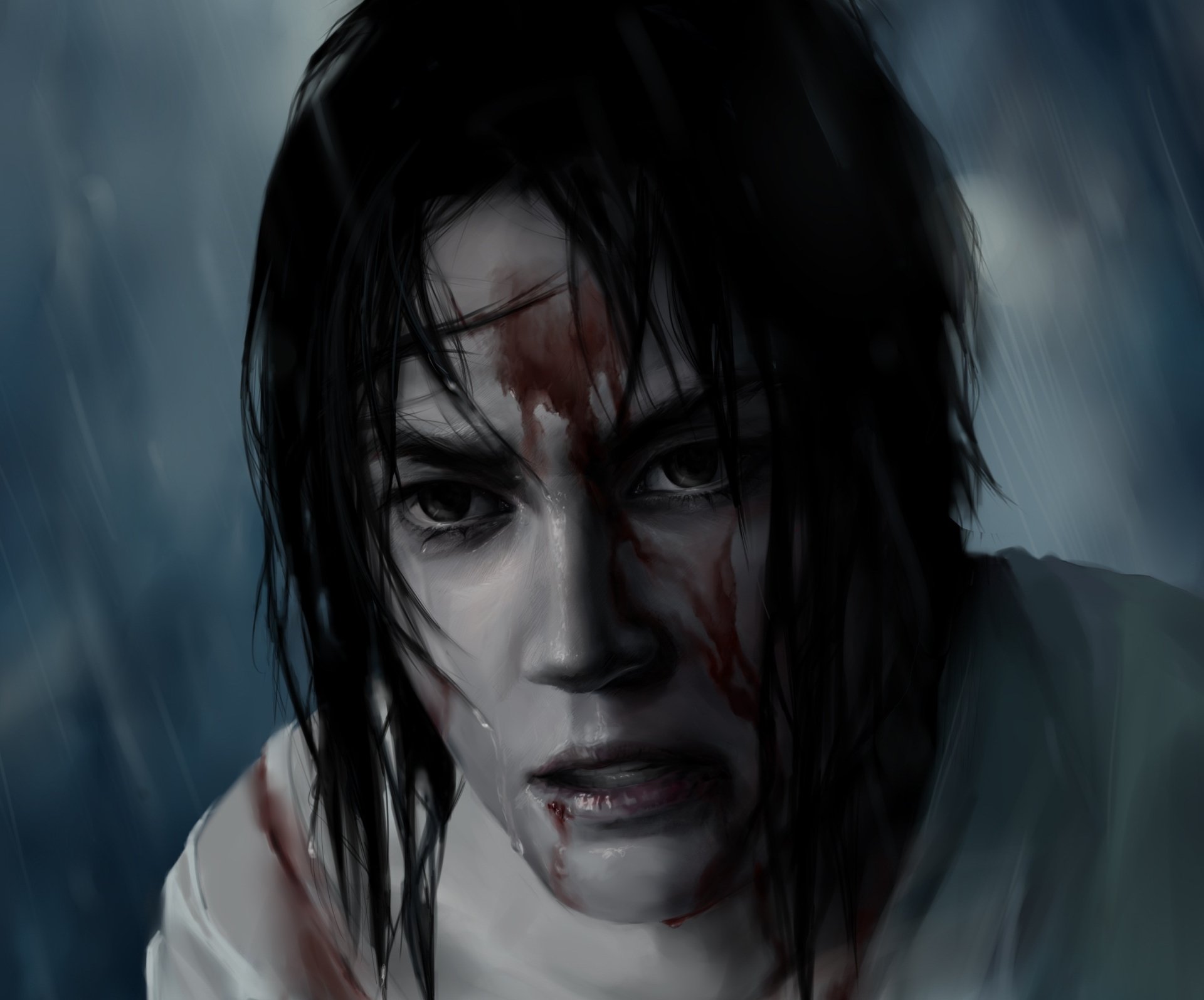 Sasuke Uchiha in Rain – Intense Naruto Anime HD Wallpaper | 2480x2060 ...