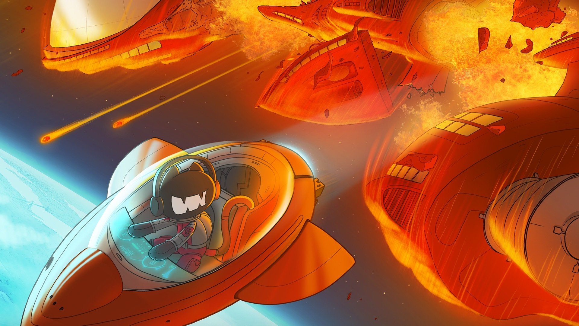 Monstercat Space Adventure HD Wallpaper