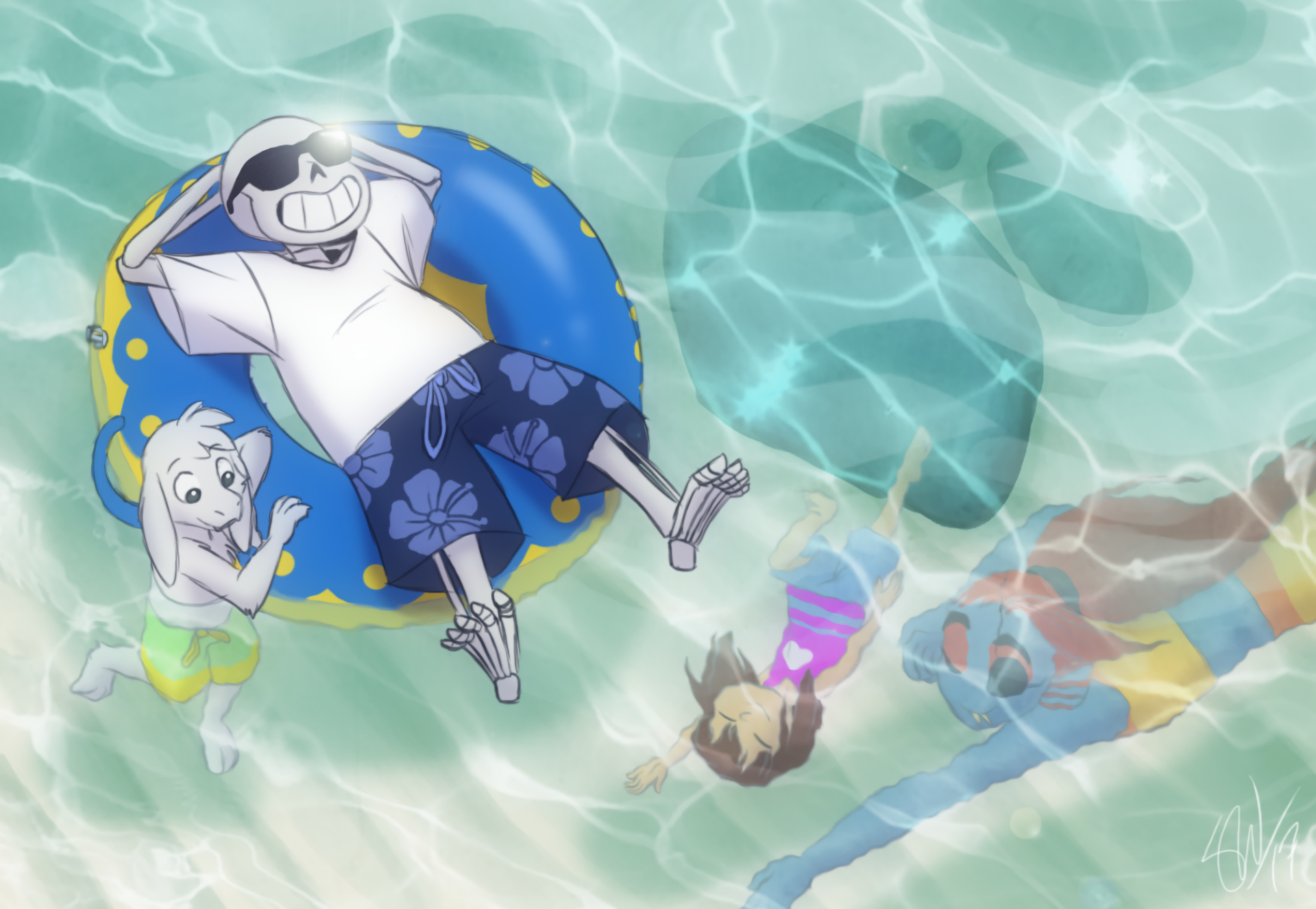 Undertale Beach Day HD Wallpaper by TC-96