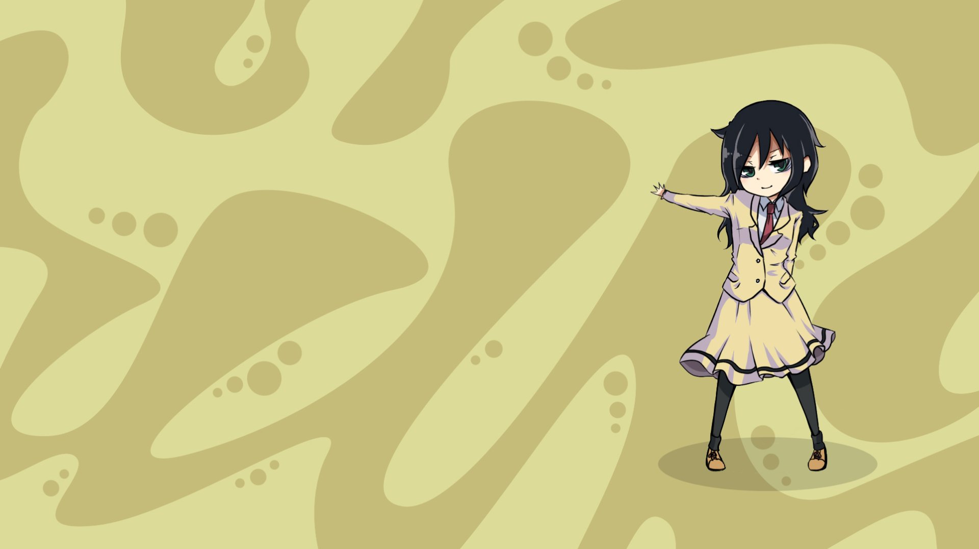 Download Tomoko Kuroki Anime Watamote HD Wallpaper
