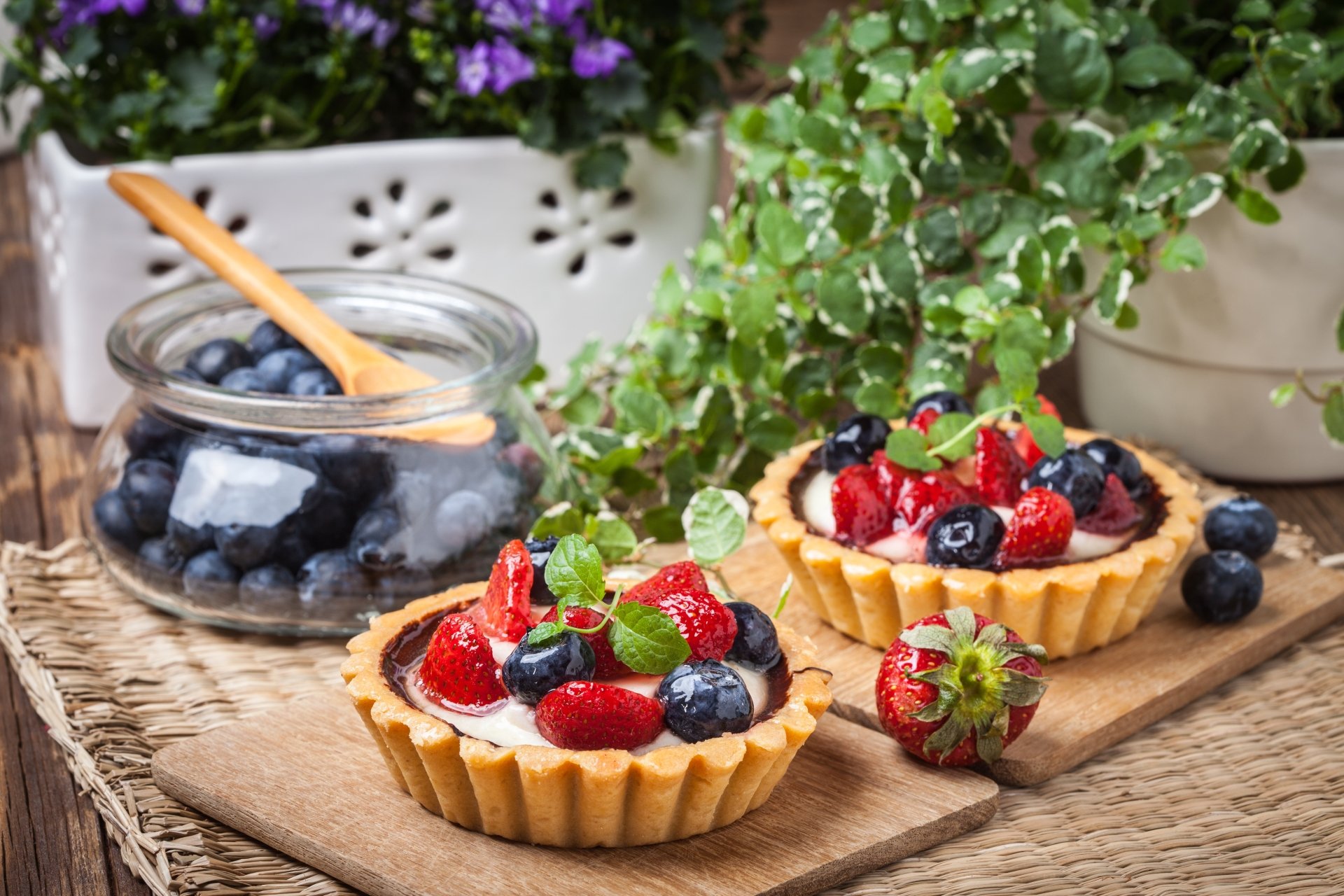 Download Tart Blueberry Strawberry Berry Fruit Still Life Pastry Food Dessert 4k Ultra HD Wallpaper