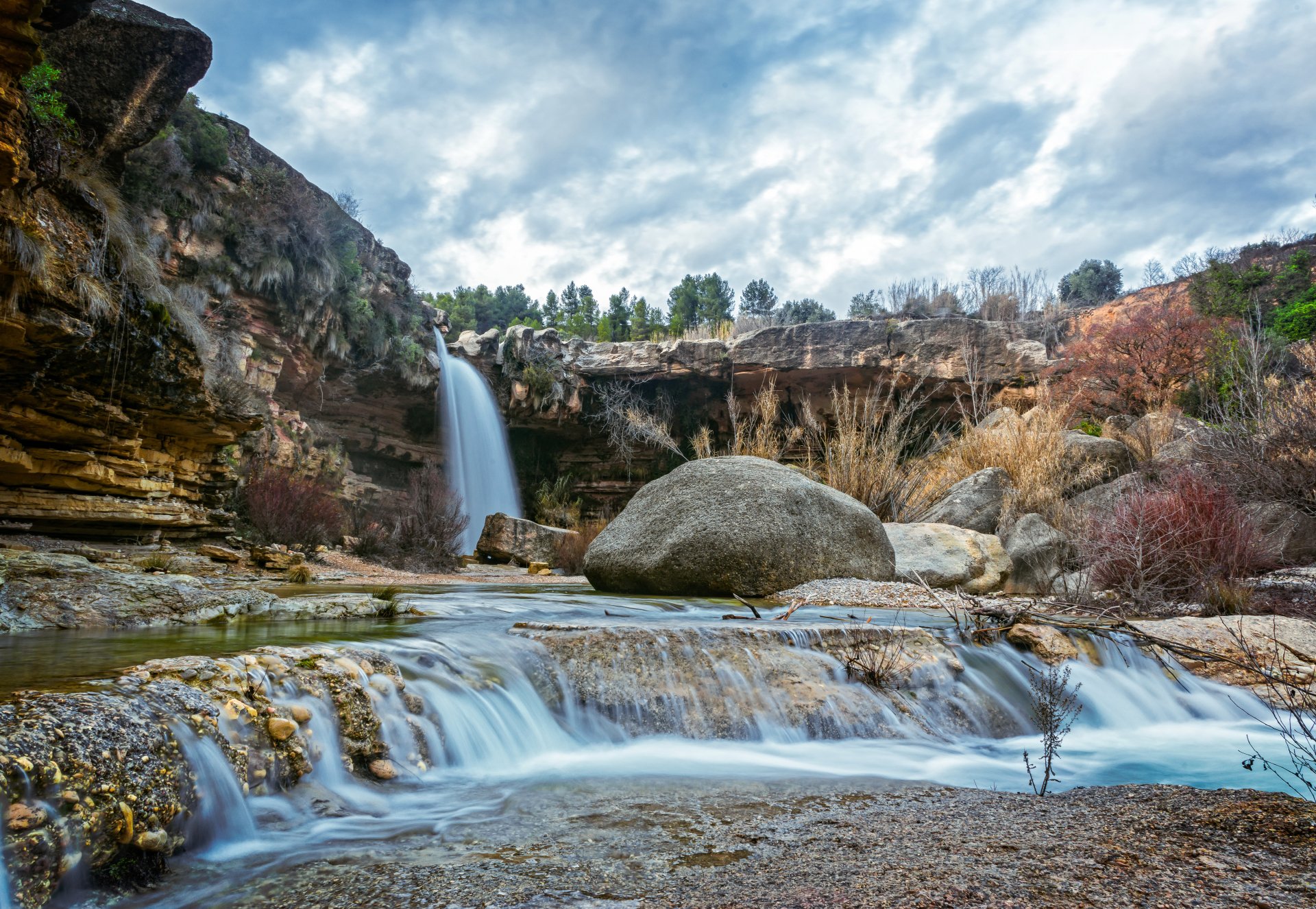 4K Ultra HD Nature Stream & Waterfall Serenity Wallpaper