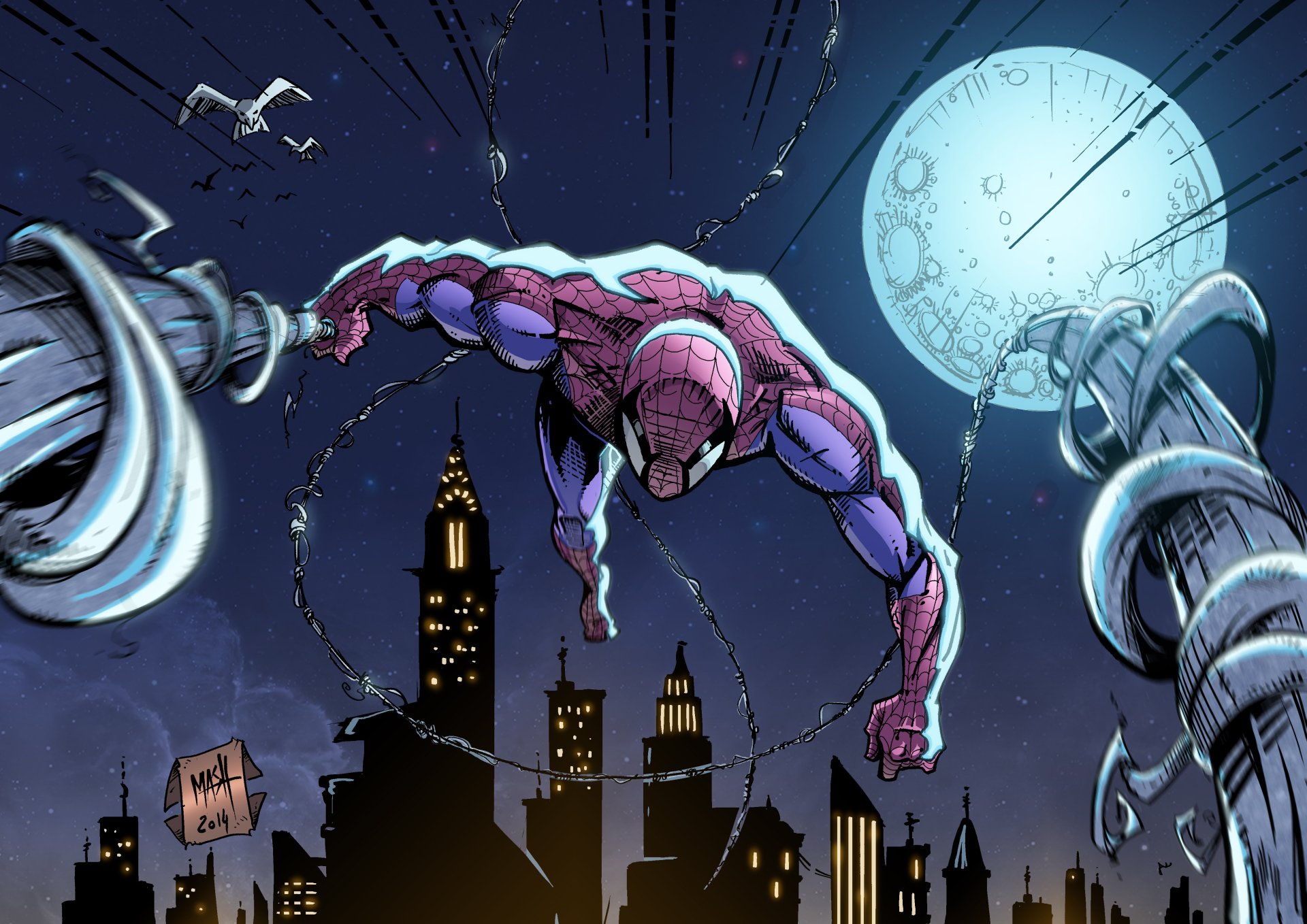 4K Ultra HD Spider-Man Comic Wallpaper by Maxime COTTIN | 4677x3307 ...
