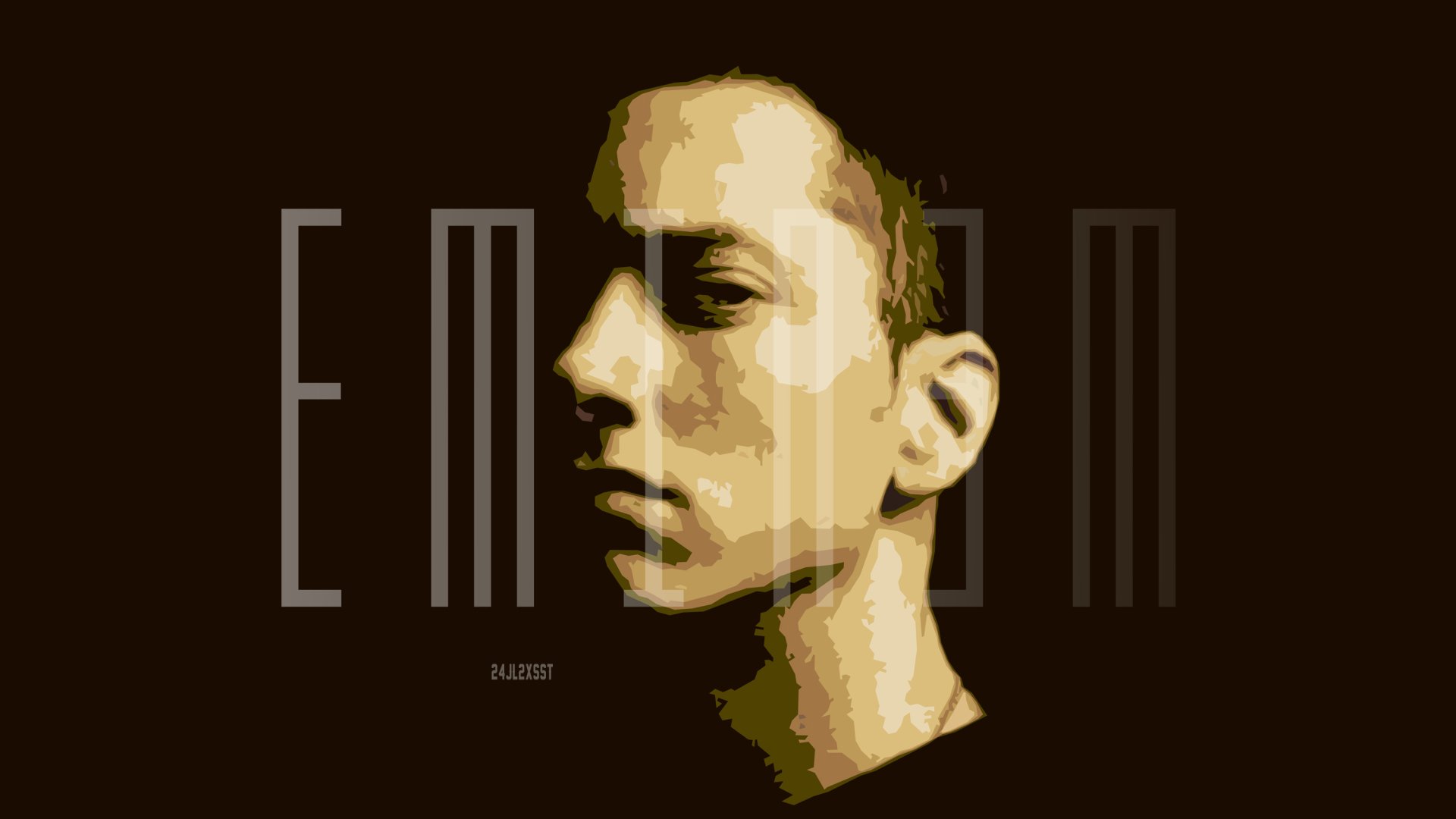 Download Face Portrait Rapper Singer Music Eminem HD Wallpaper by zelko