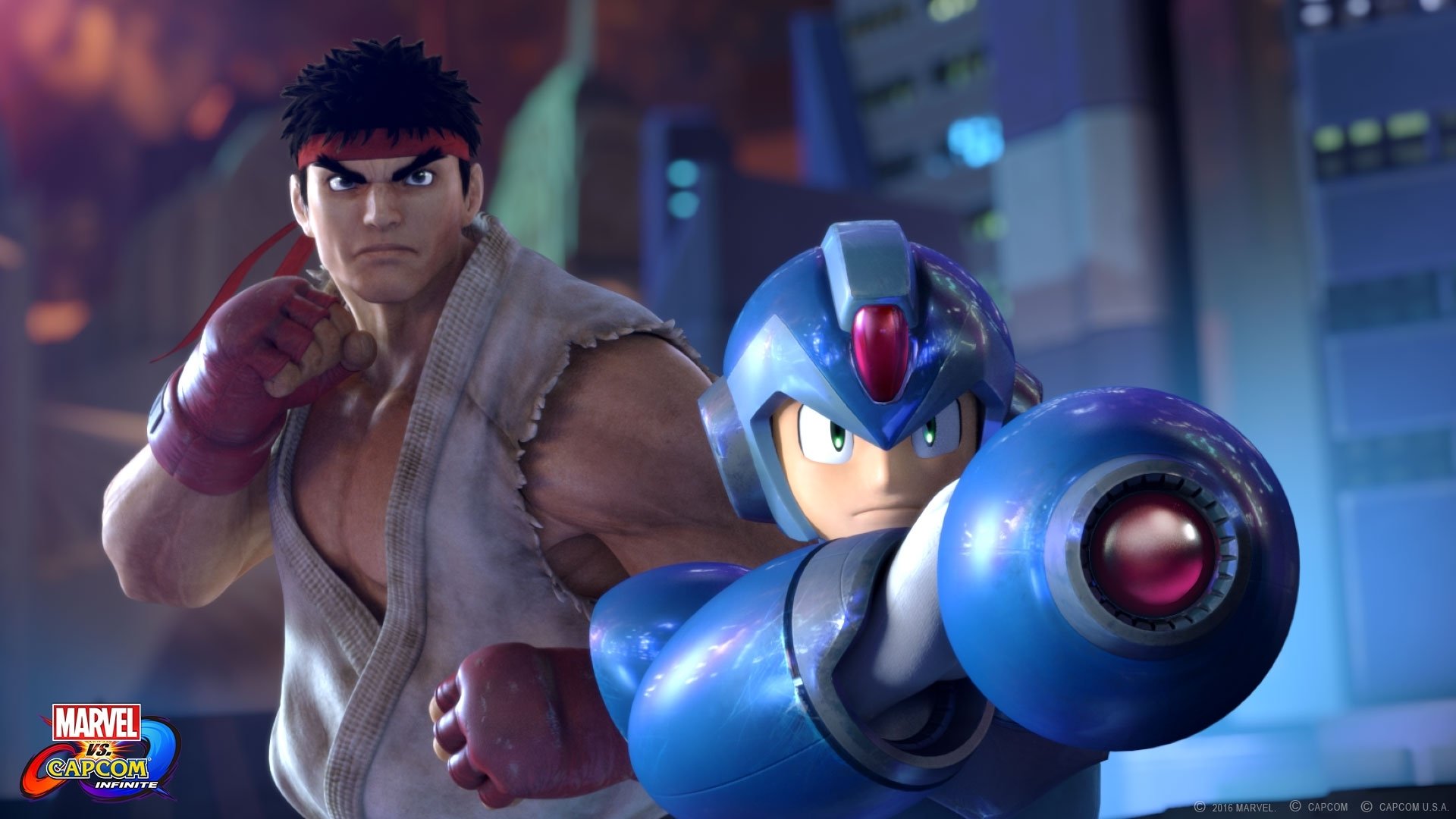 Download Mega Man X Ryu (Street Fighter) Video Game Marvel Vs. Capcom: Infinite HD Wallpaper