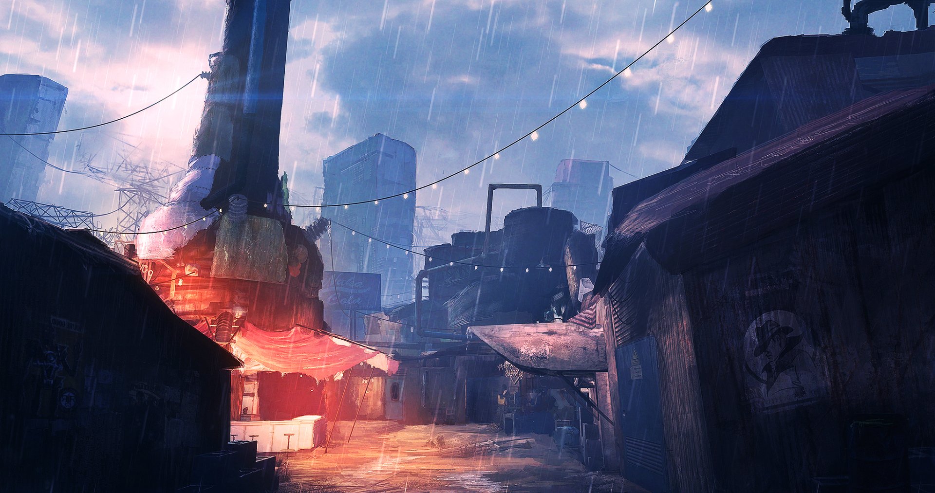 Fallout 4 HD Wallpaper: Post-Apocalyptic Urban Scene