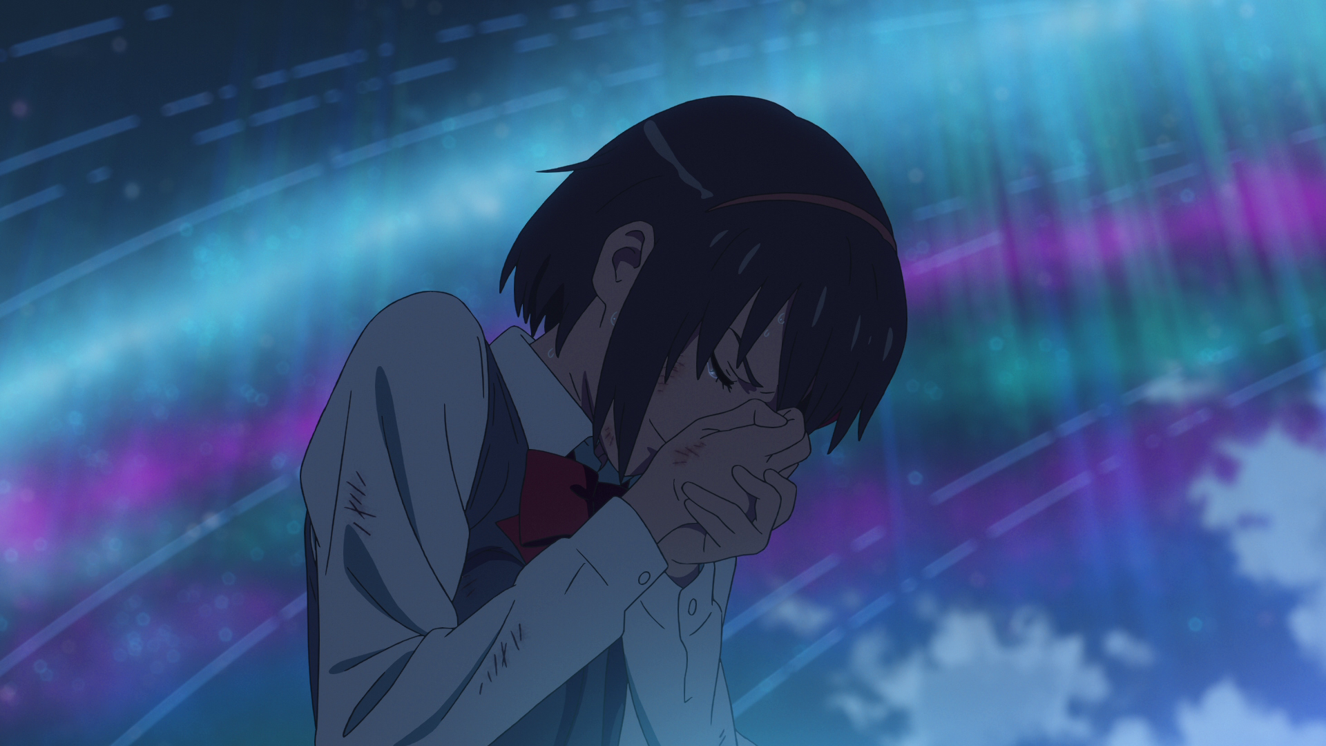 Mitsuha Miyamizu HD Wallpaper – Stunning Anime Art from Your Name.