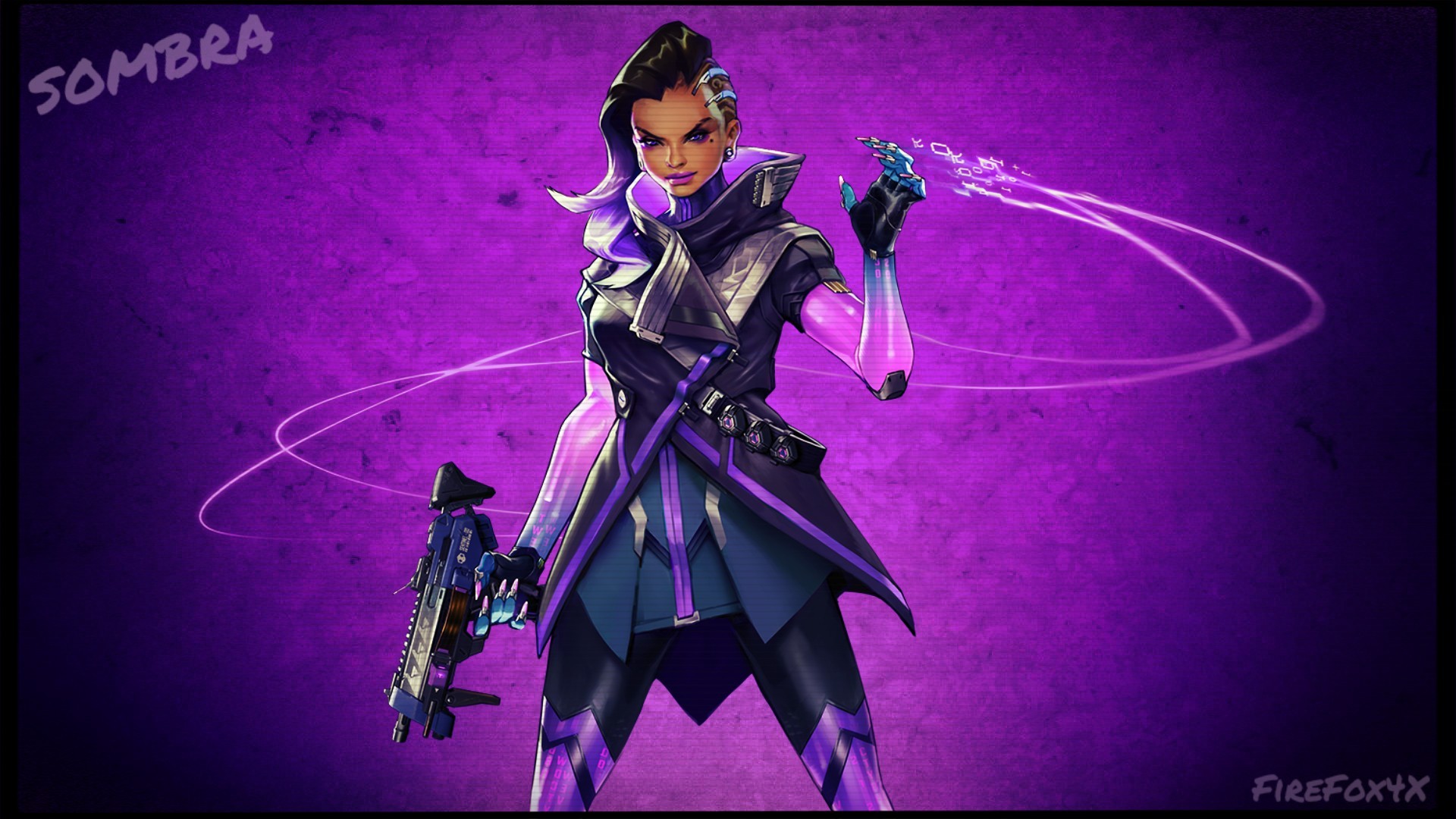 Download Sombra (Overwatch) Video Game Overwatch HD Wallpaper
