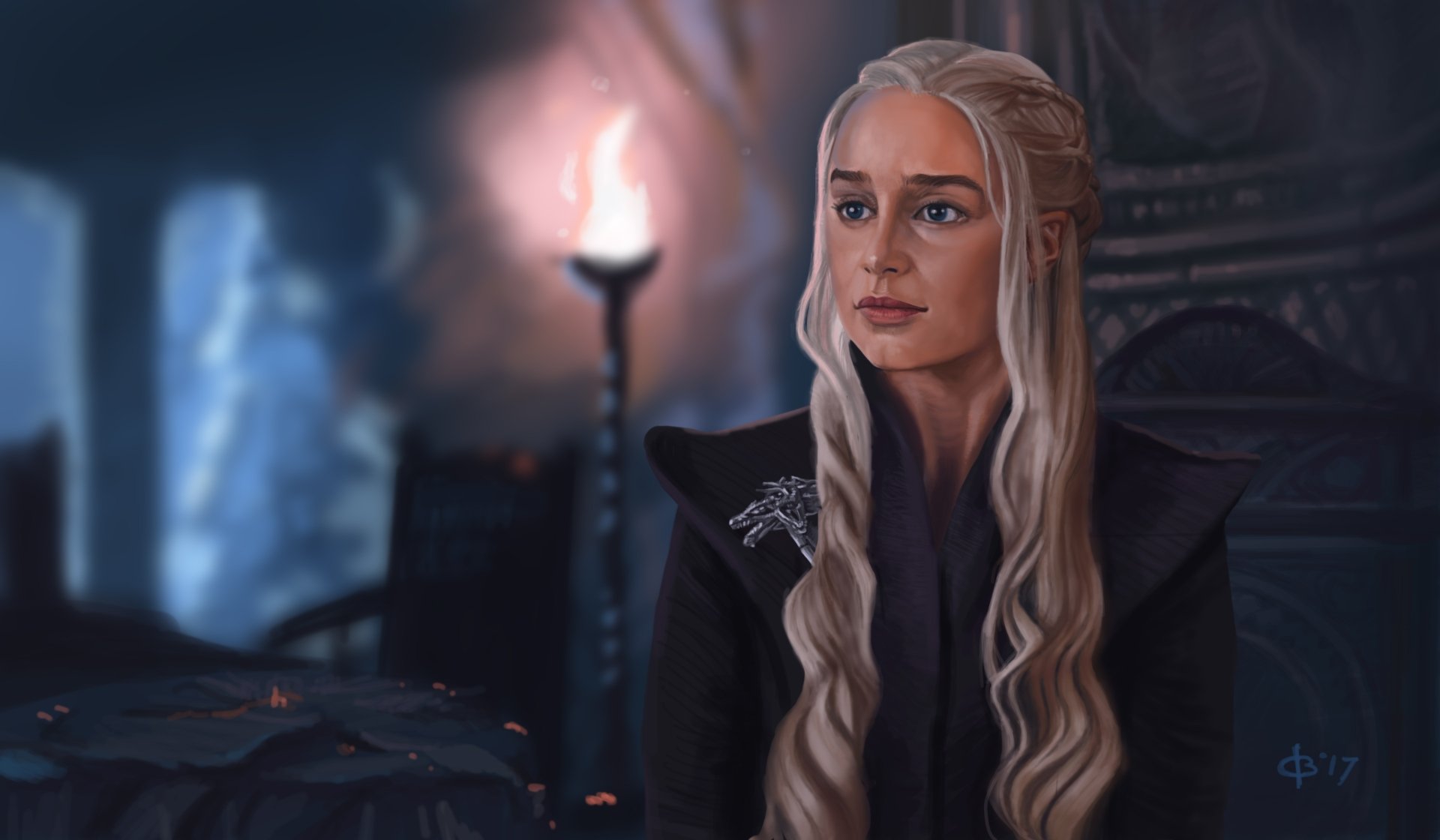 Download Blue Eyes Blonde Daenerys Targaryen Emilia Clarke TV Show Game ...