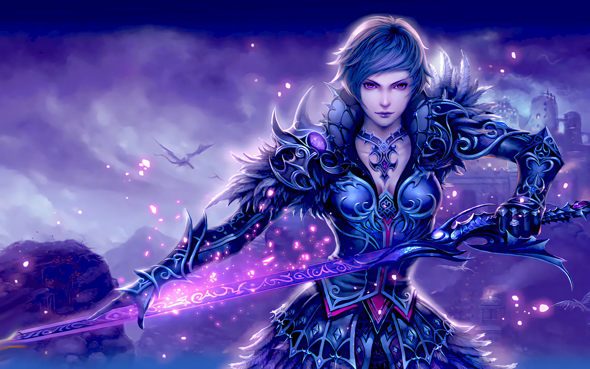 Dragonblade Mistress: The Purple-Eyed Warrior of the Blue Castle