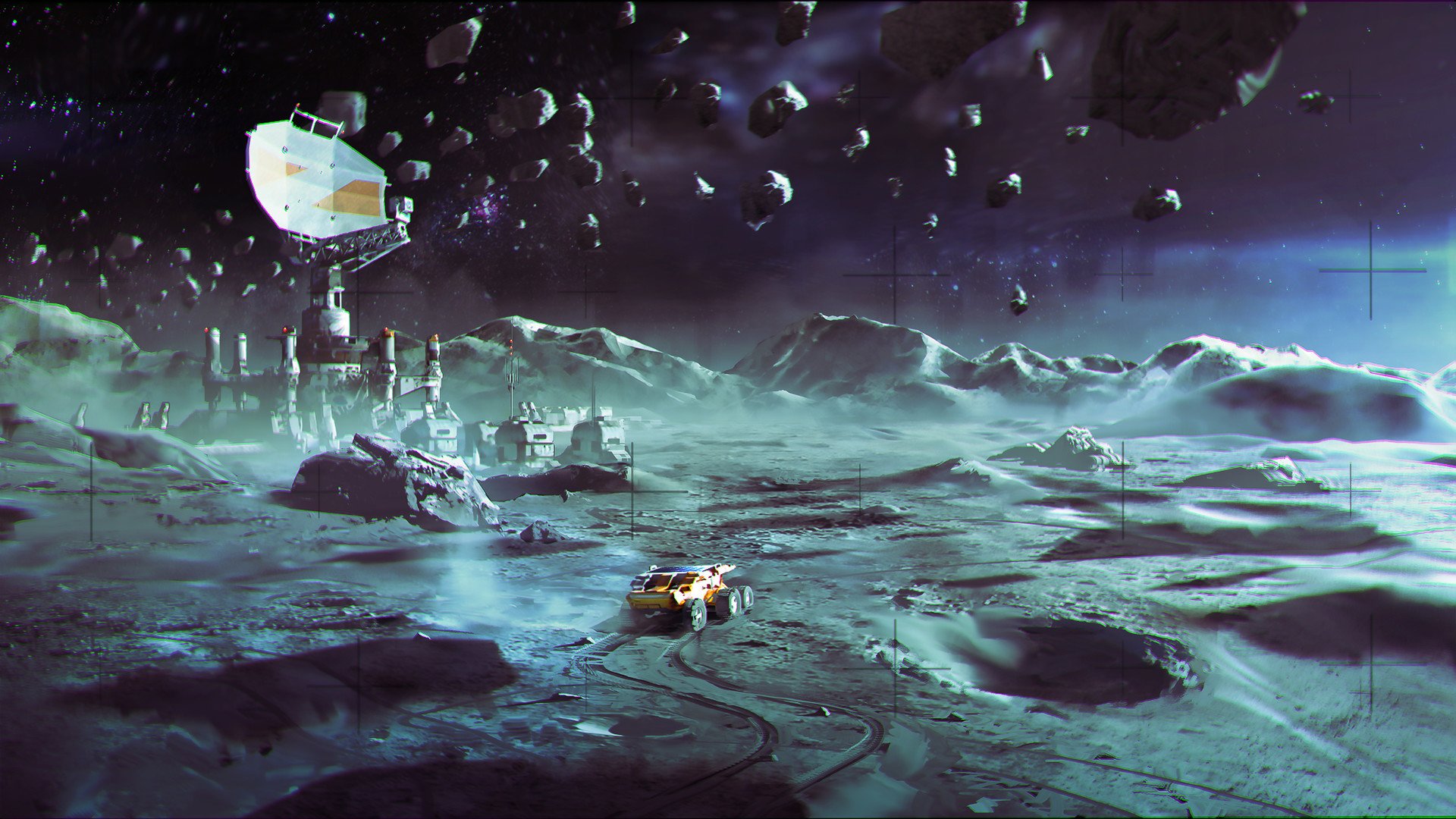 Download Sci Fi Moon HD Wallpaper by Luc Fontenoy