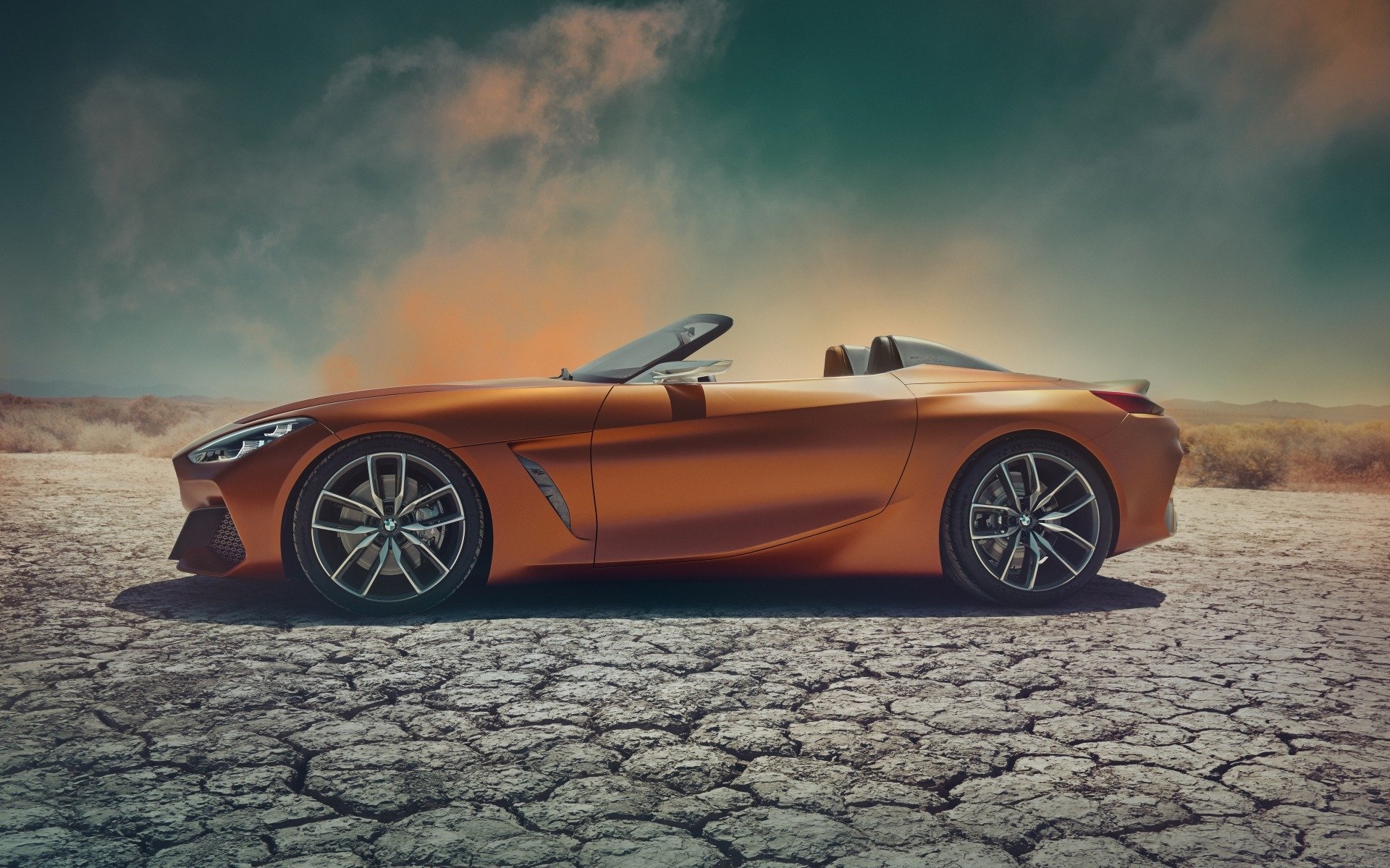 Download Orange Car Car BMW Vehicle BMW Z4 HD Wallpaper | 1920x1200 ...