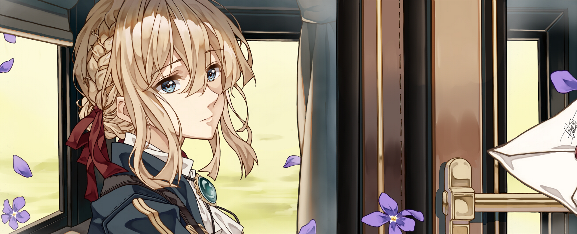Violet Evergarden HD Anime Wallpaper | 2662x1080 | Wallpaper Abyss