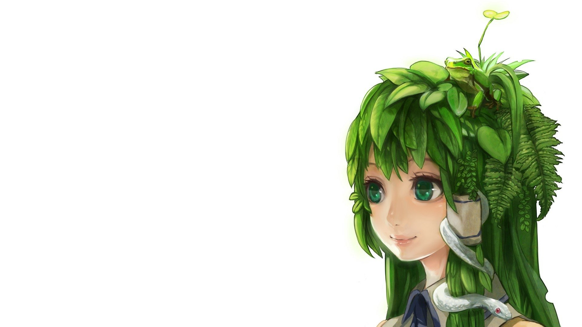 Download Sanae Kochiya Green Anime Touhou Green Anime HD Wallpaper ...