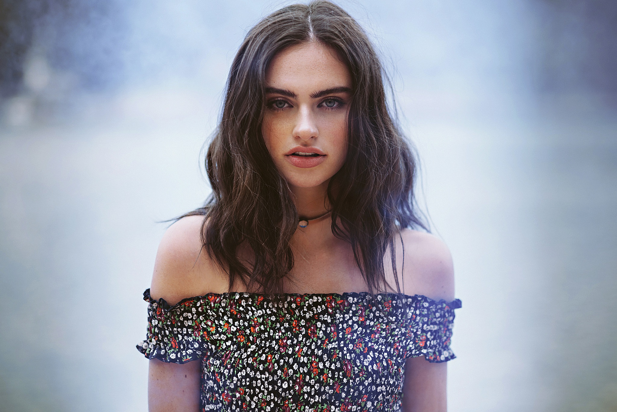 Download Brunette Woman Model HD Wallpaper by Marie Killen