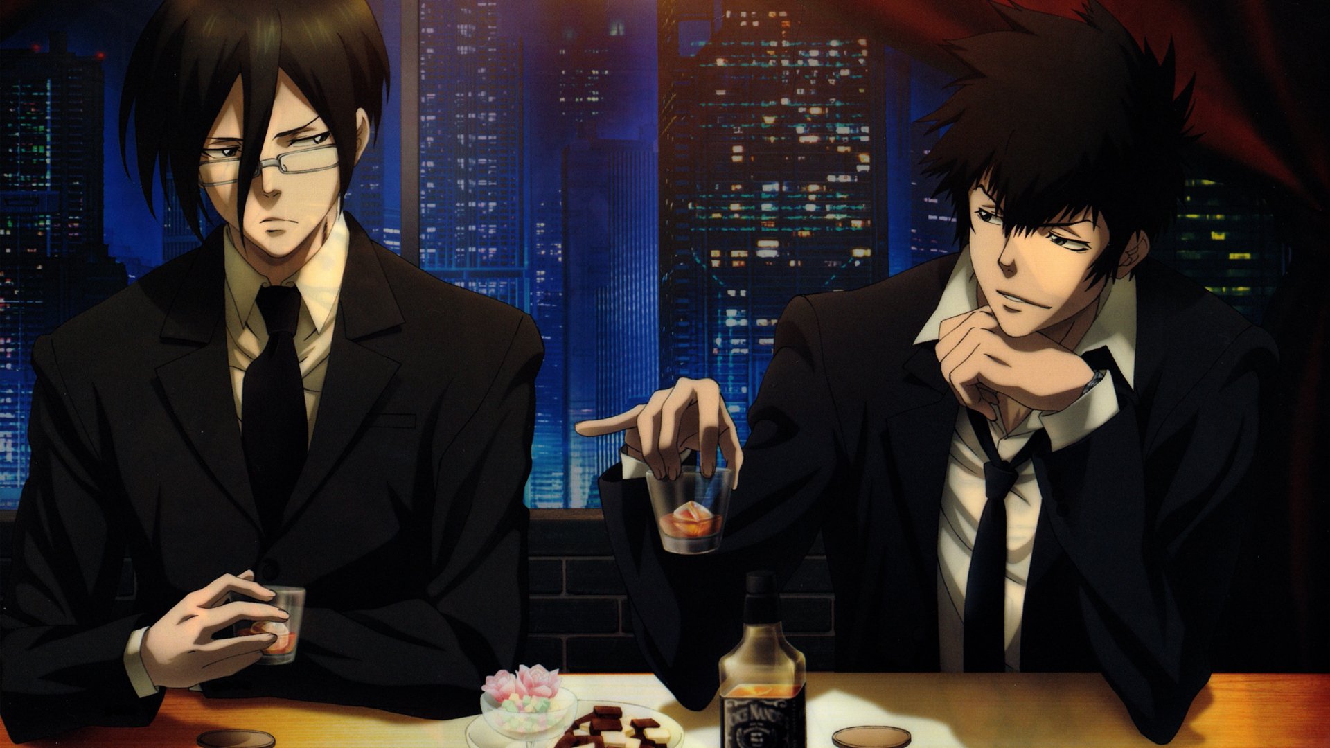 Download Nobuchika Ginoza Shinya Kogami Anime Psycho Pass Hd Wallpaper