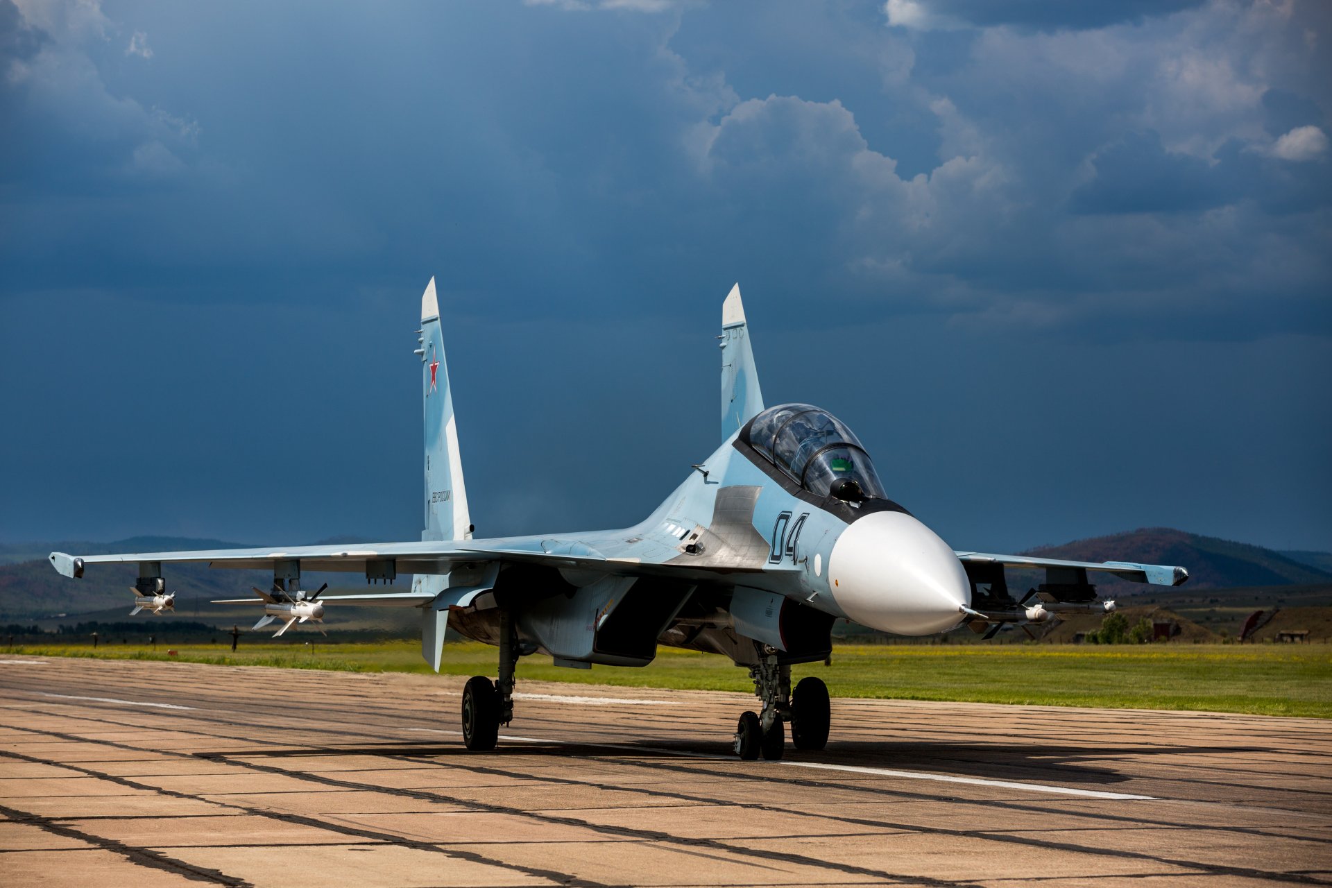 Sukhoi Su-30 Jet Fighter 4K Ultra HD Military Warplane Wallpaper