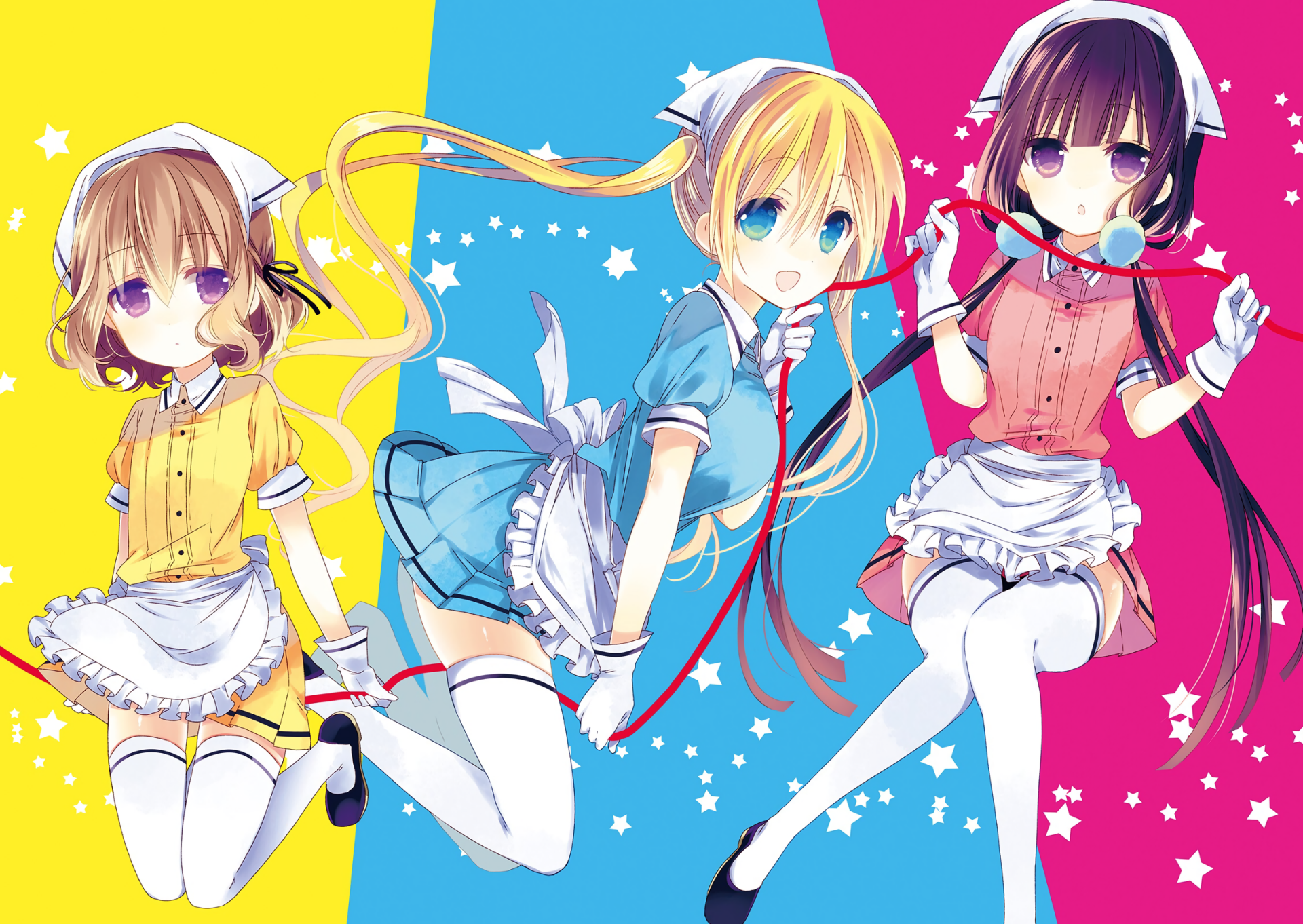 Blend S Anime HD Wallpaper - Maika, Mafuyu & Kaho by JZjuarez